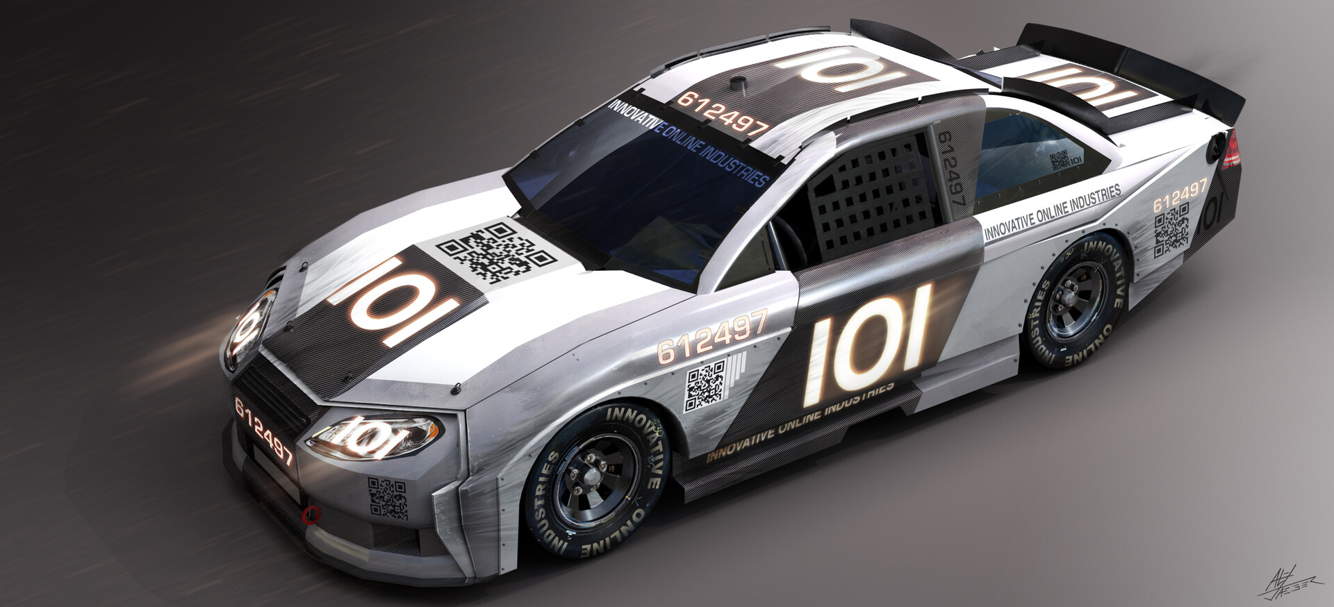 Dave McMahon - Warner Bros: Ready Player One: IOI stockcar- Previz ...