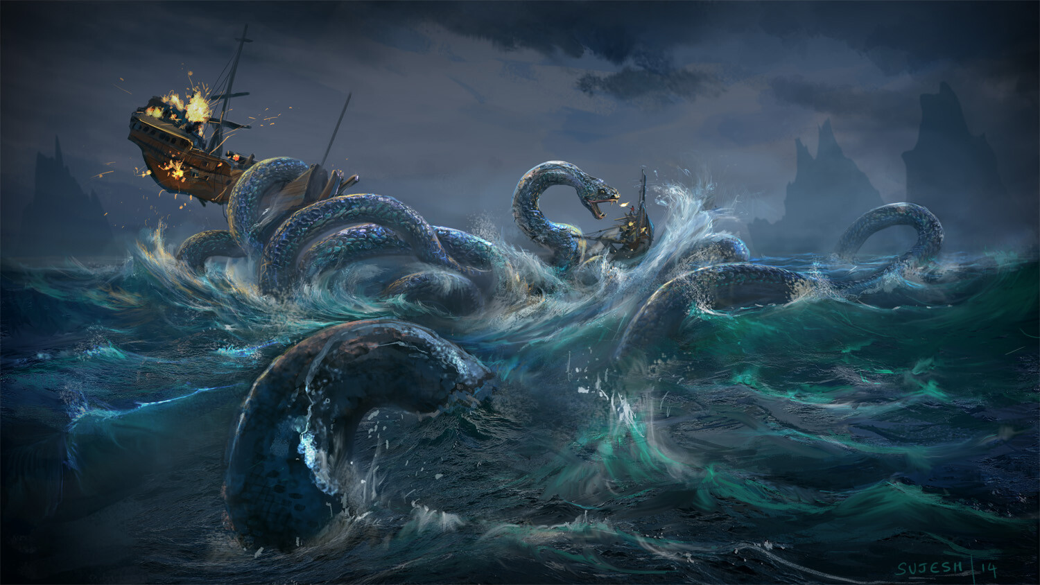 ArtStation - Monster snake