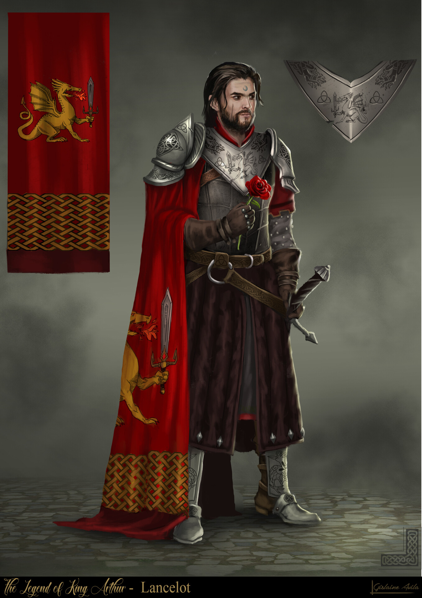 Gislaine Avila - The Legend of King Arthur - Artstation Challenge