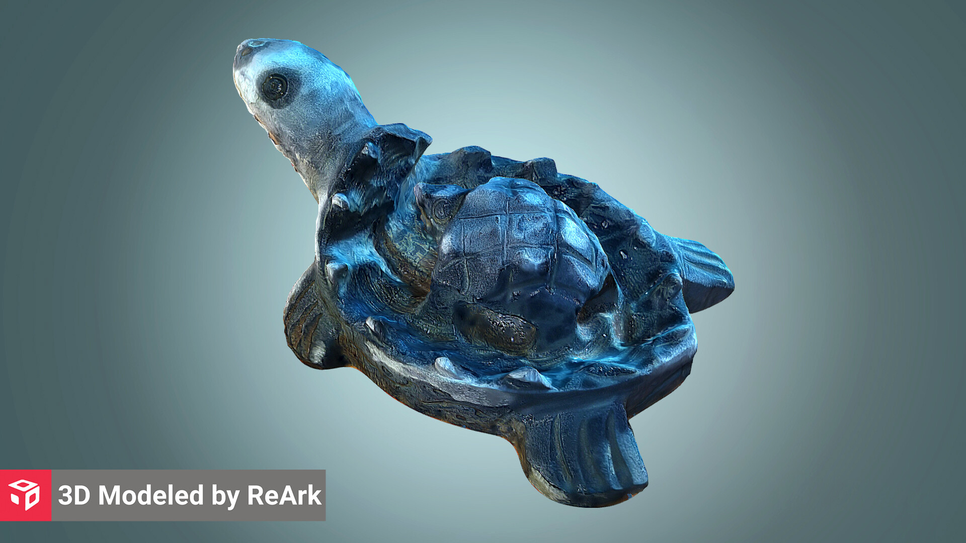 ArtStation - 3D model of a turtle showpiece