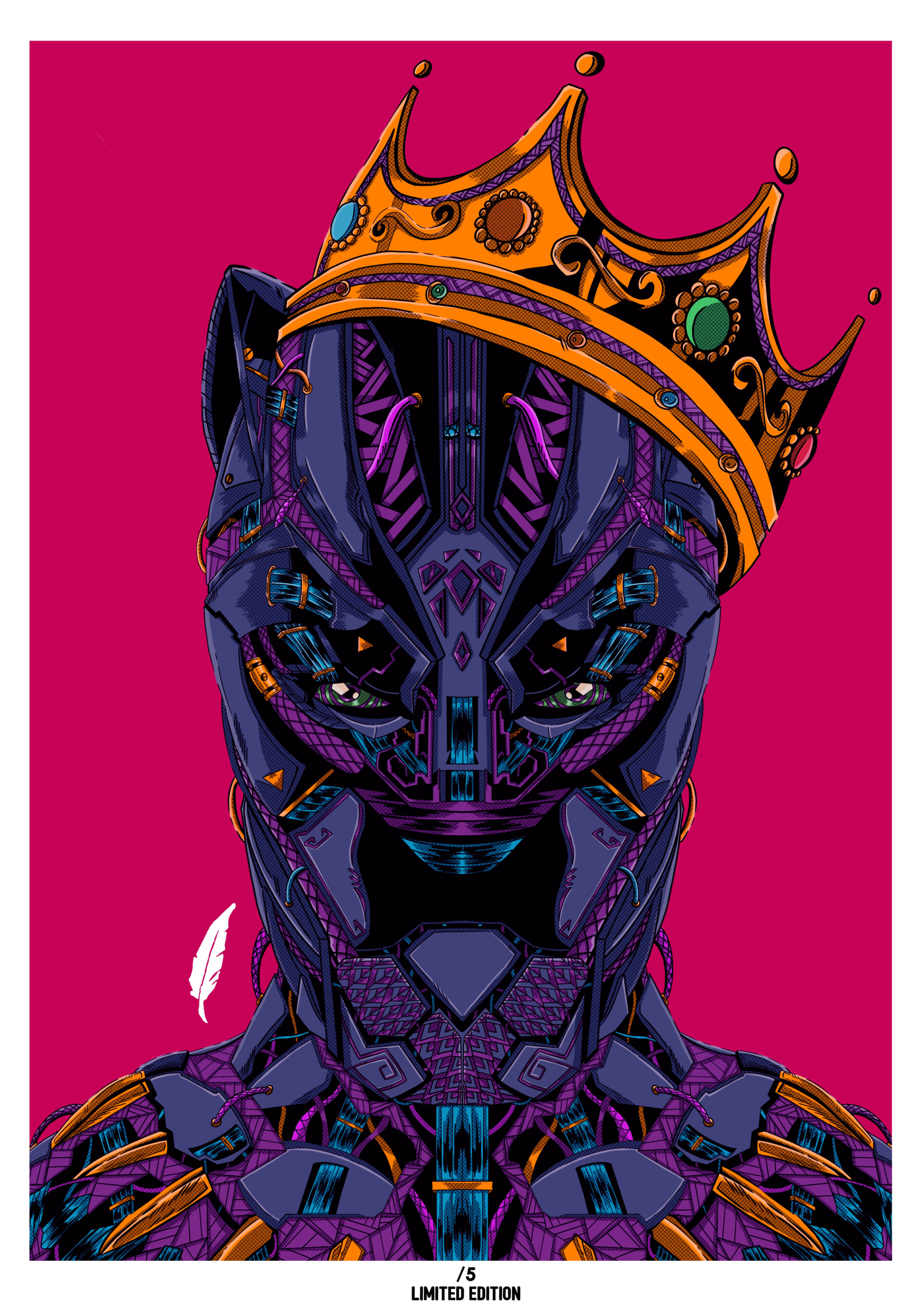 ArtStation - K1-NG (Black Panther Cyborg)