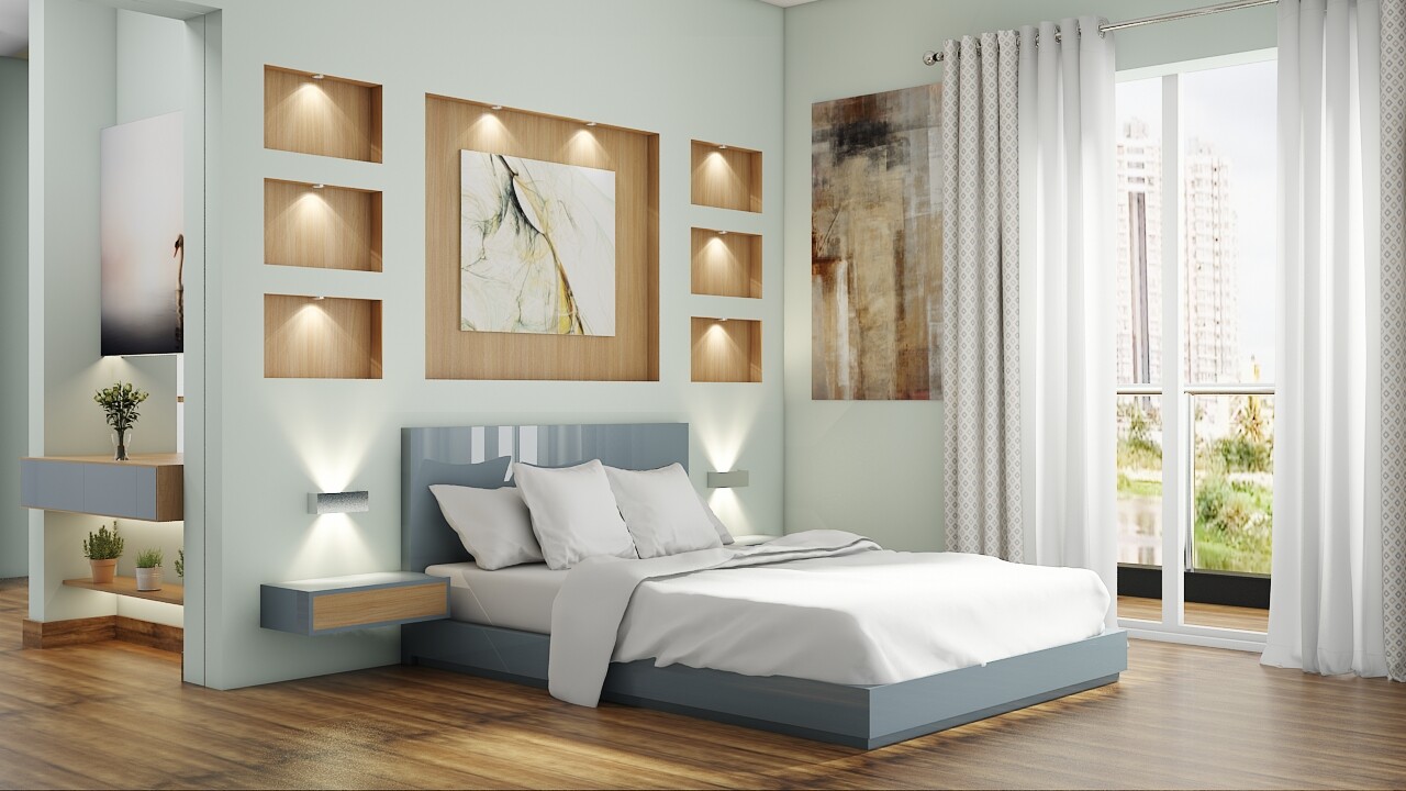 ArtStation - Cool Bedroom for Clean and Simple Design Inspiration