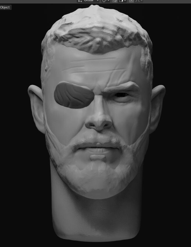 ArtStation - Chris Hemsworth Thor head 3d Sculpt