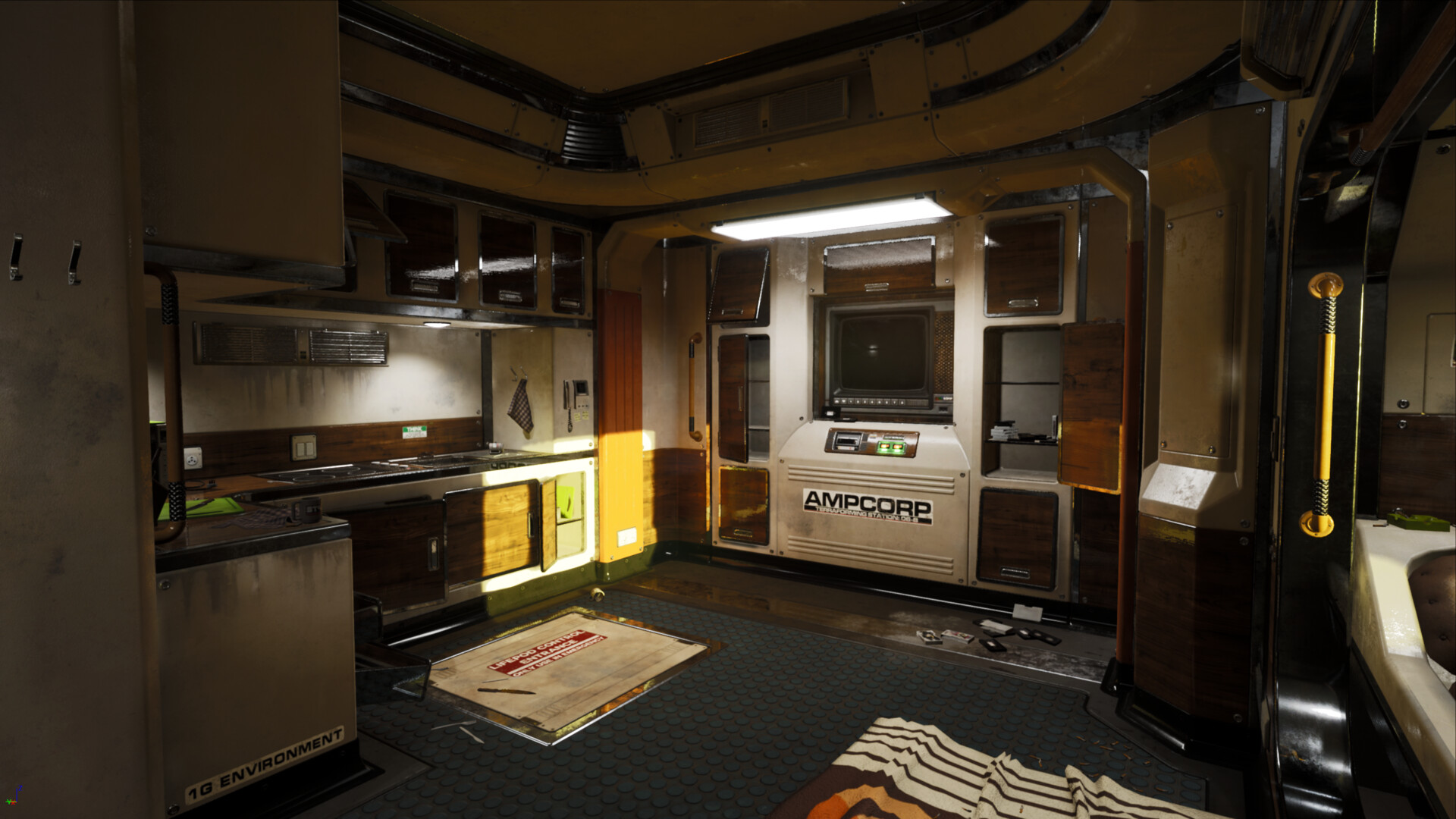 Gustavo Elliott - Re-Lighting of Liam Tart's Sci-Fi Bunk scene