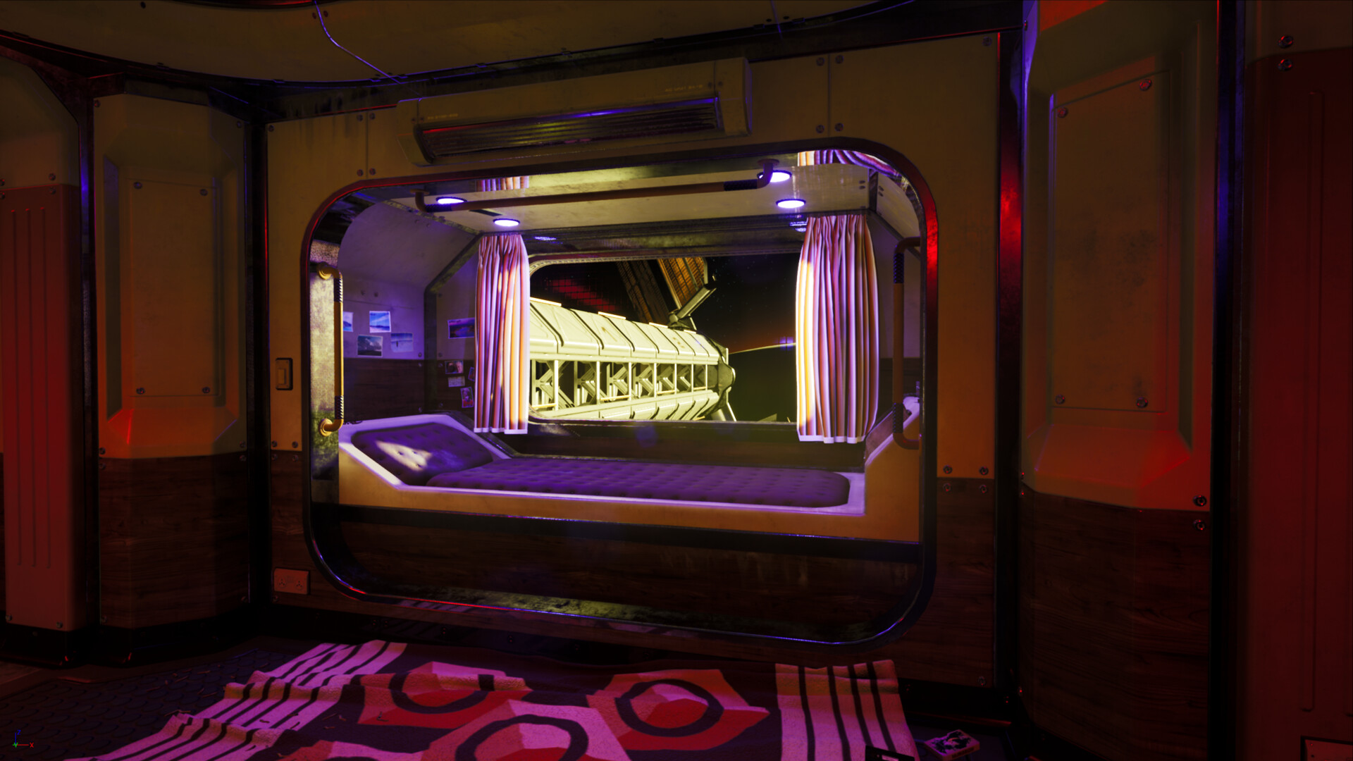 Gustavo Elliott - Re-Lighting of Liam Tart's Sci-Fi Bunk scene