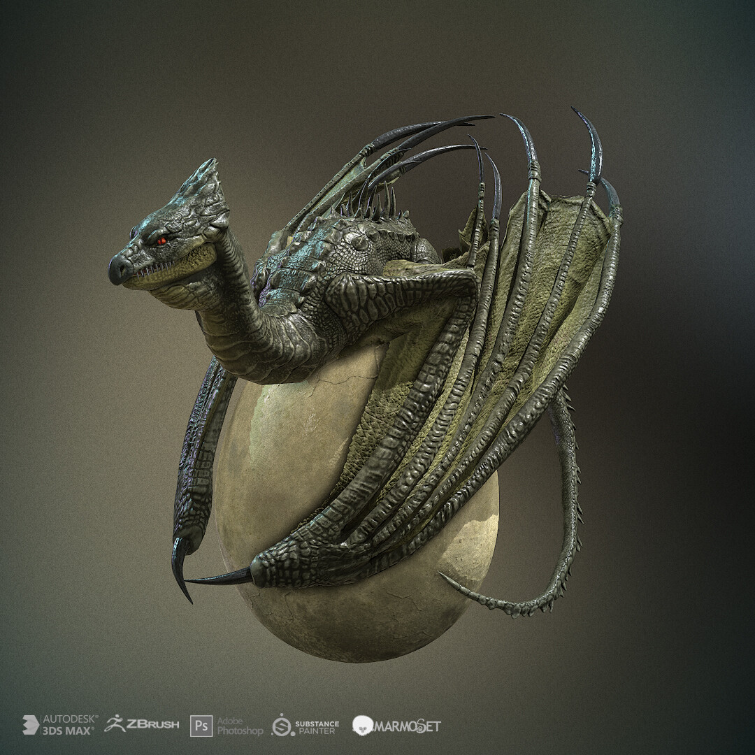 ArtStation - Dragon 3D Modeling