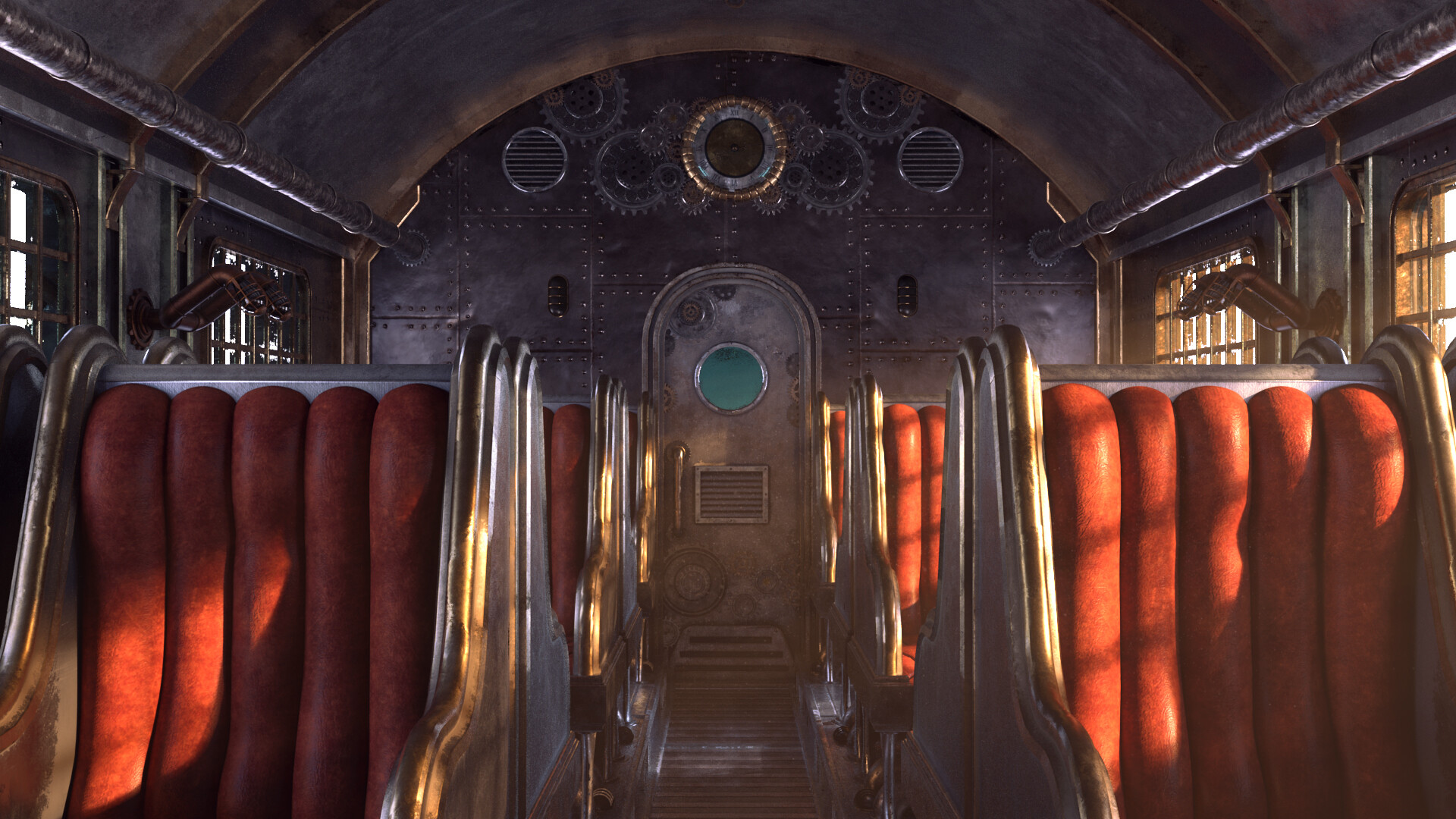 Jonathan Massin - Steampunk train