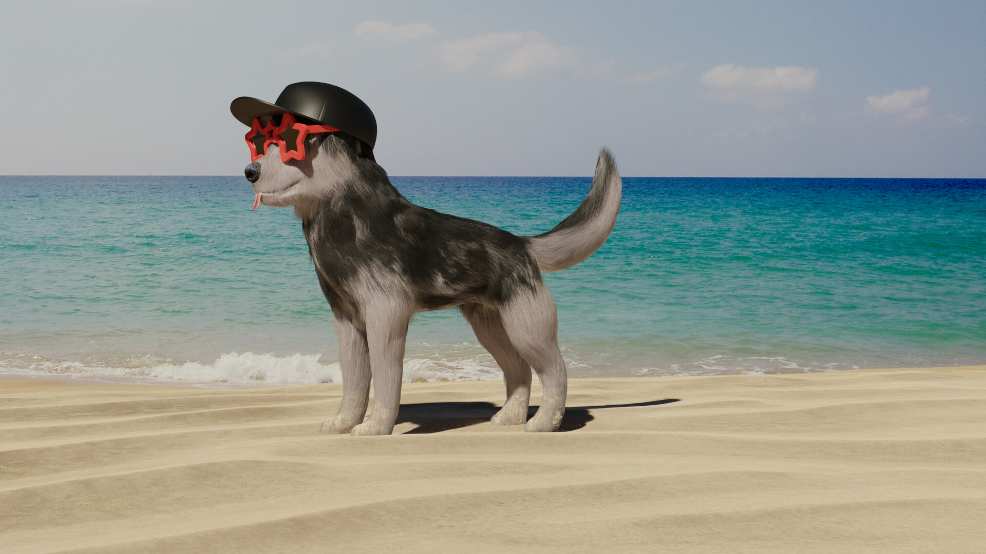 ArtStation - Baywatch dog to the rescue