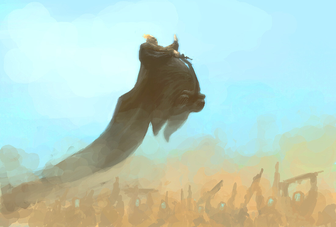 ArtStation - Baron Harkonnen inspects his troops on Arrakis