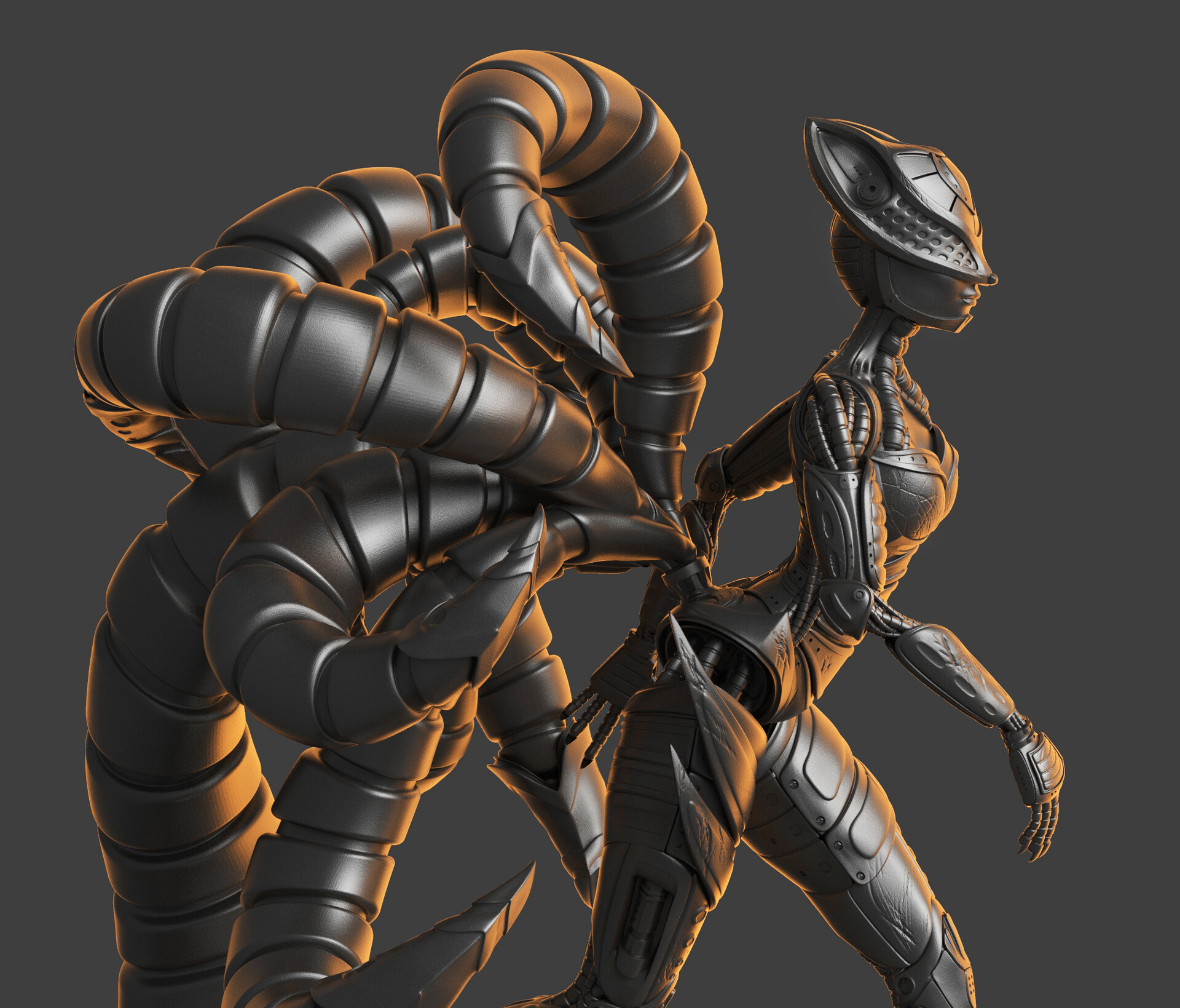 ArtStation - Cyber Kitsune