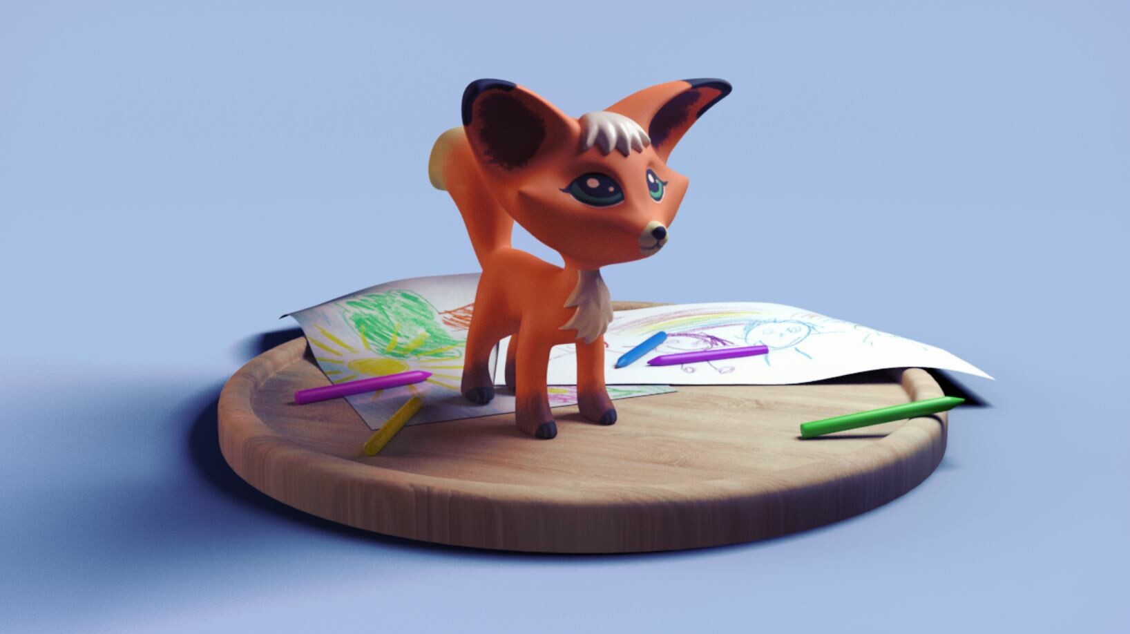 ArtStation - Fox toy