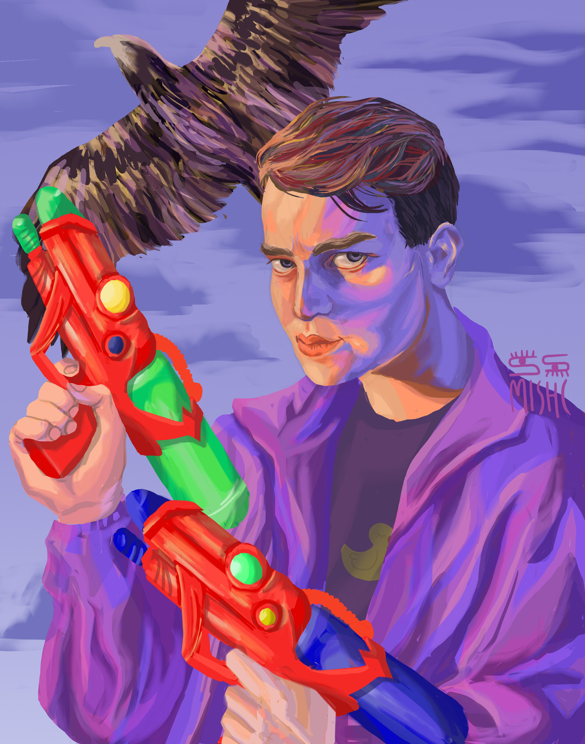 ArtStation - singer with guns