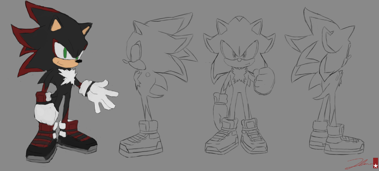 how to draw sonic oc
