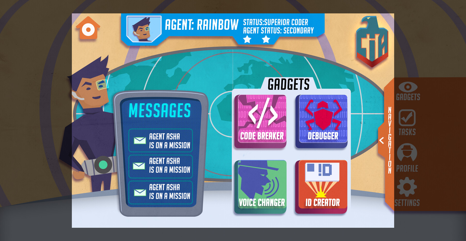 ArtStation - educational game UI