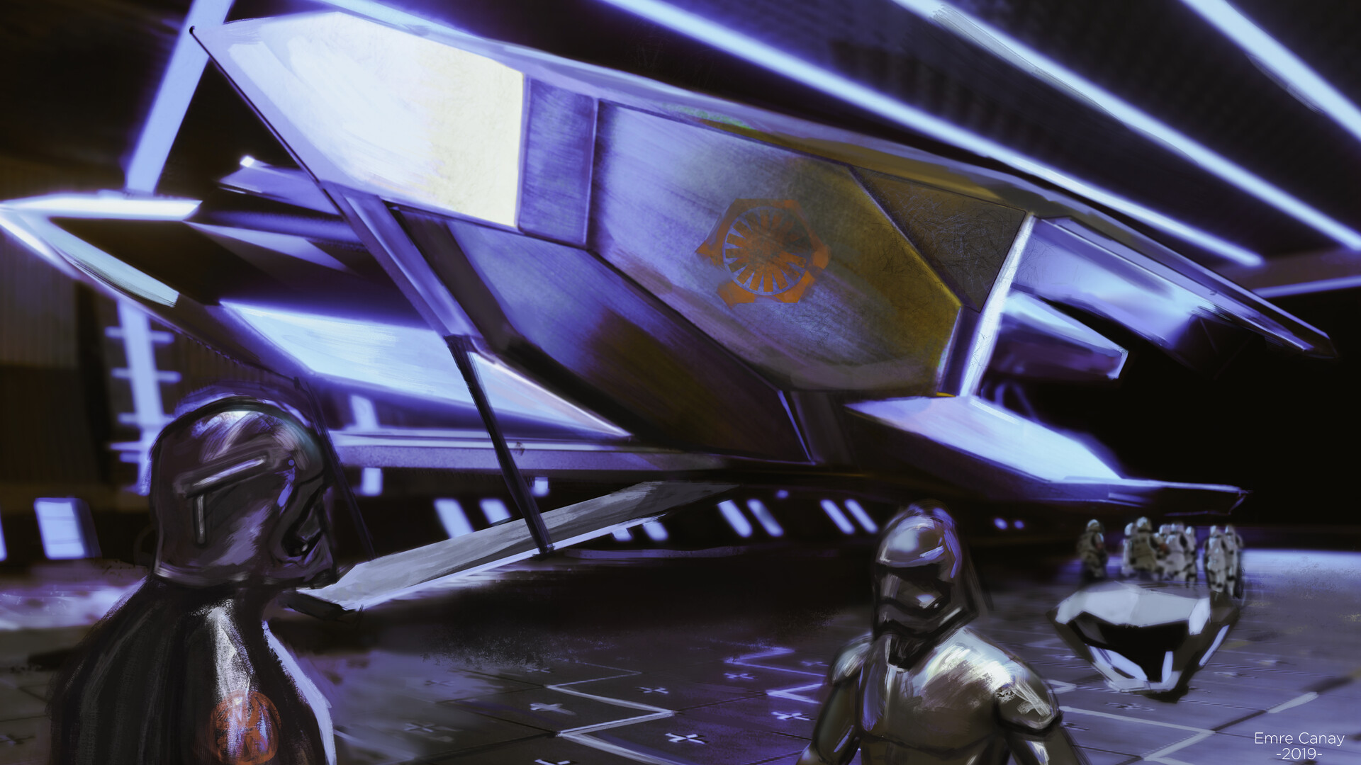 ArtStation - First order ship design, Emre Canay