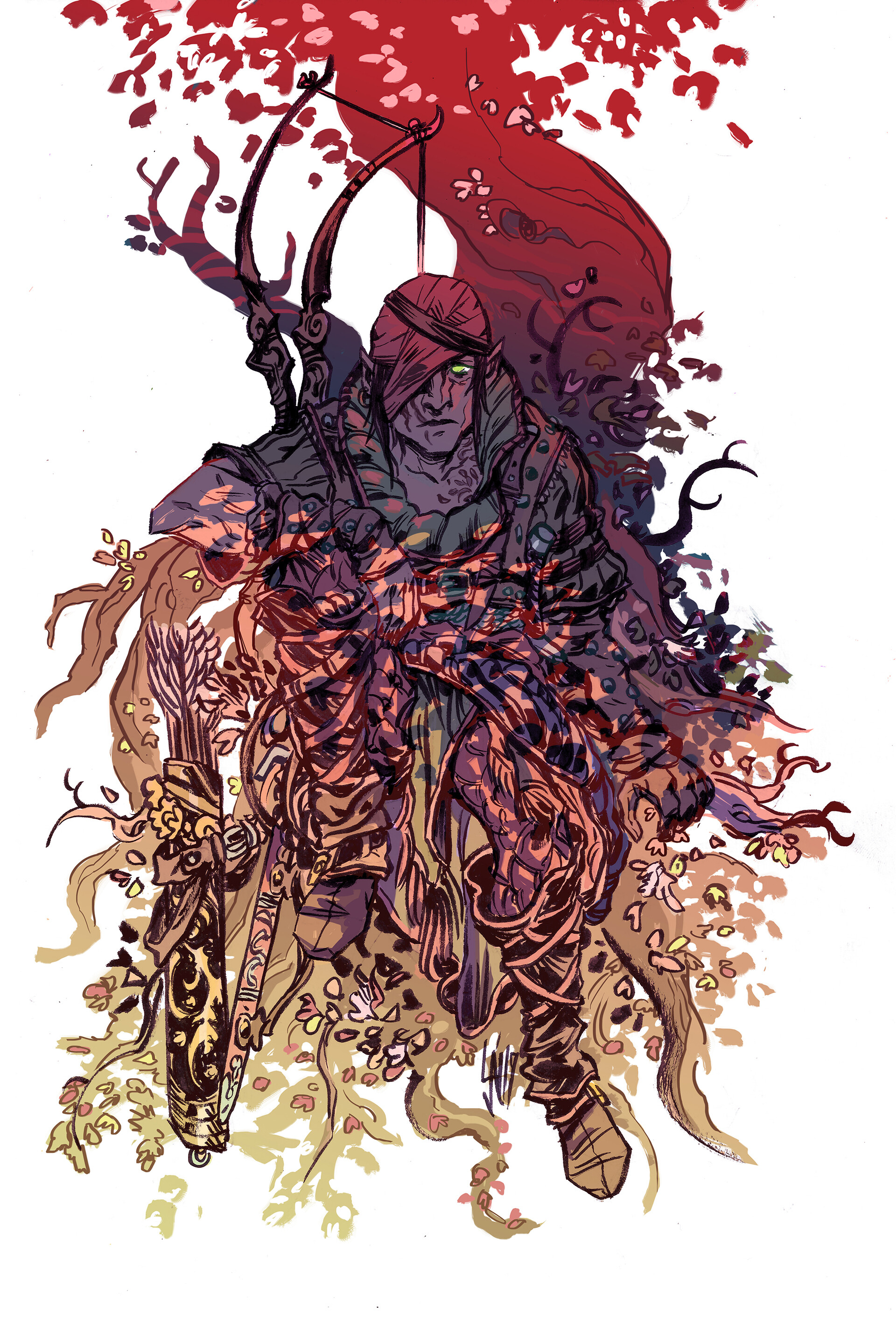 Leo Luján - Iorveth - The witcher 2 - Speedpainting Fanart