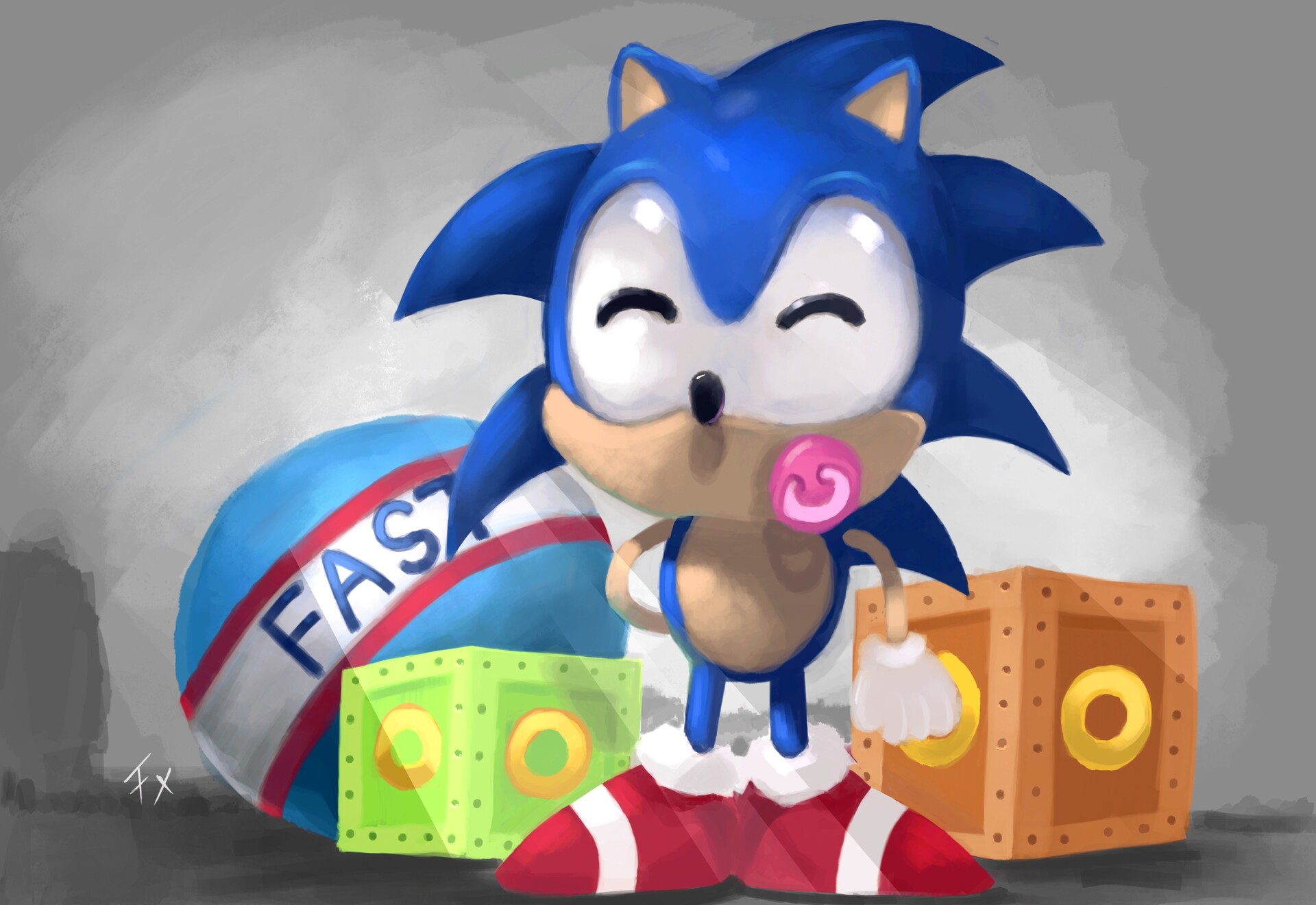 ArtStation - Baby sonic