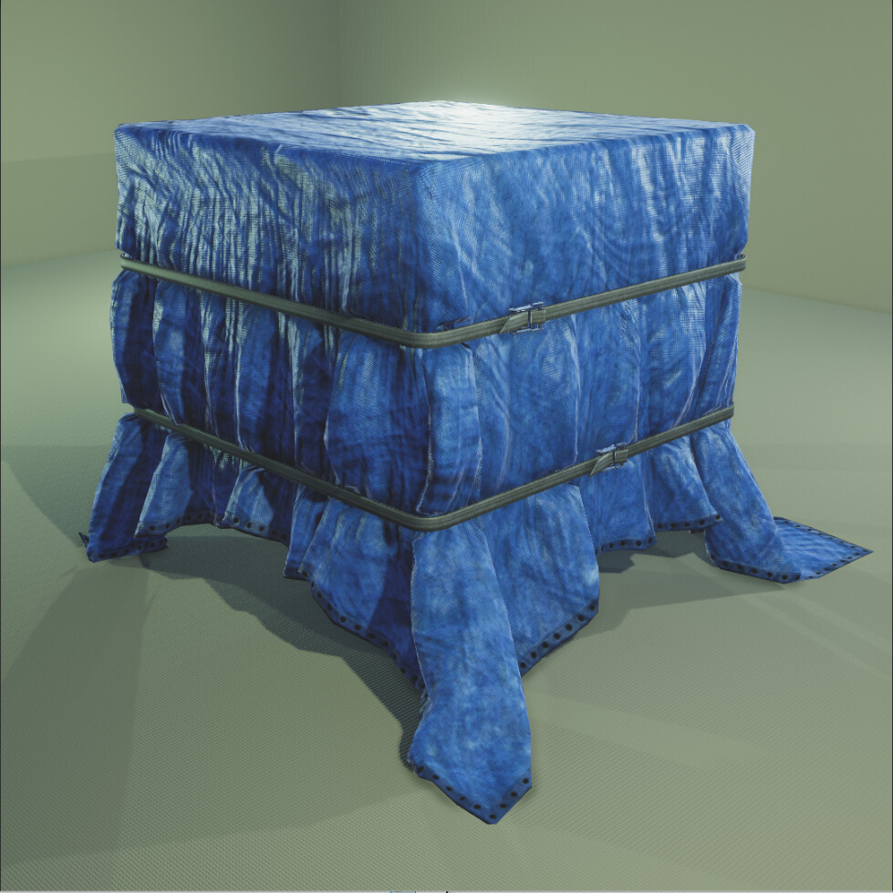 ArtStation - Tarp On Crate