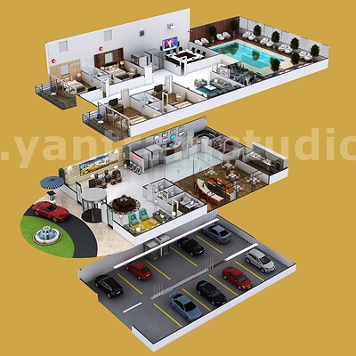 Yantram Architectural Design Studio - 3D Floor Plan Design
