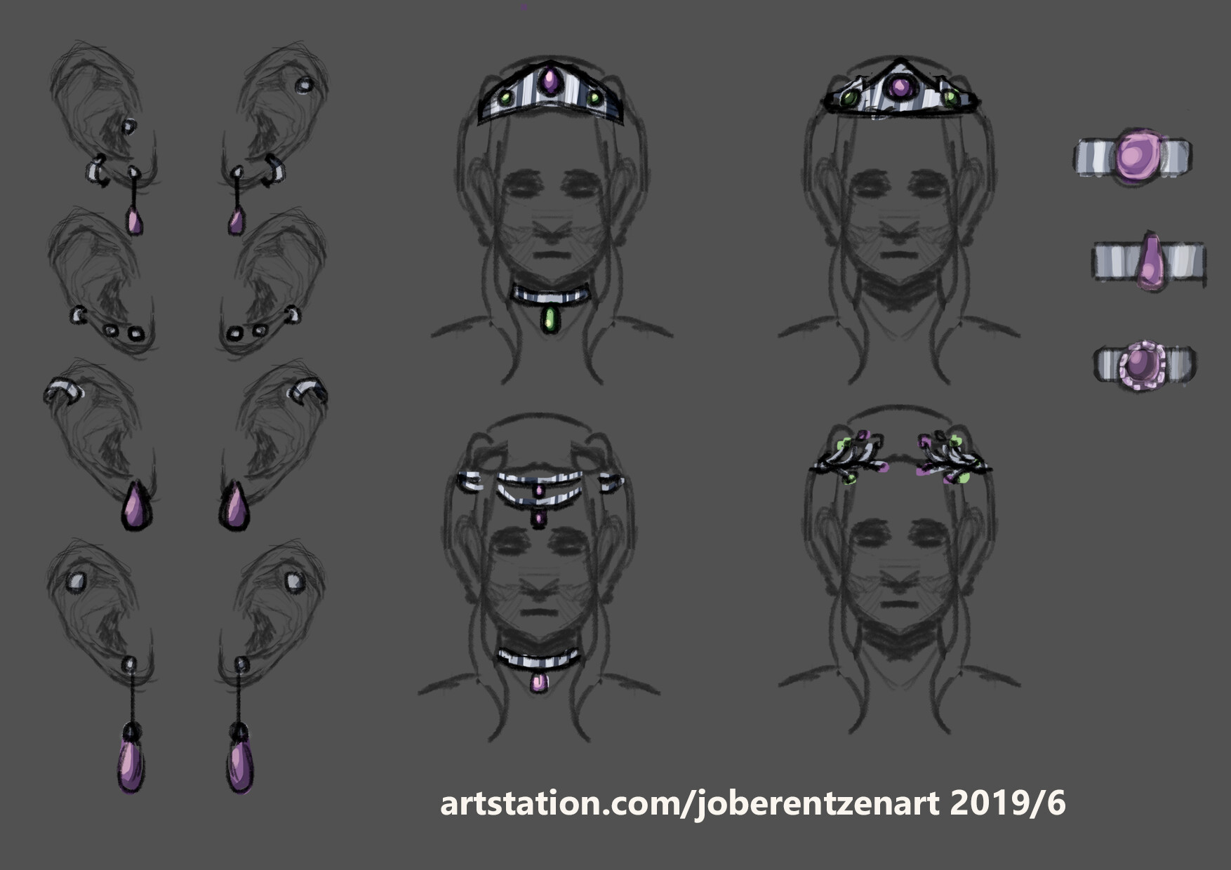 jewelry drawing reference