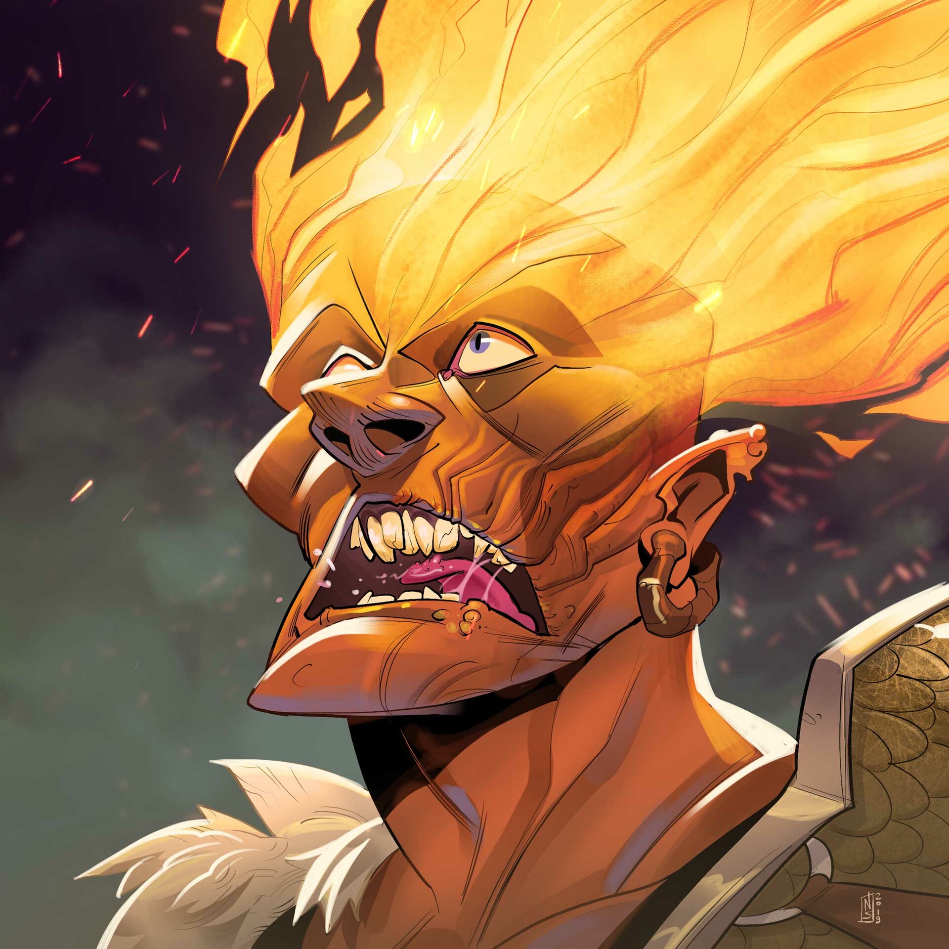 ArtStation - FLAME ZOMBIE