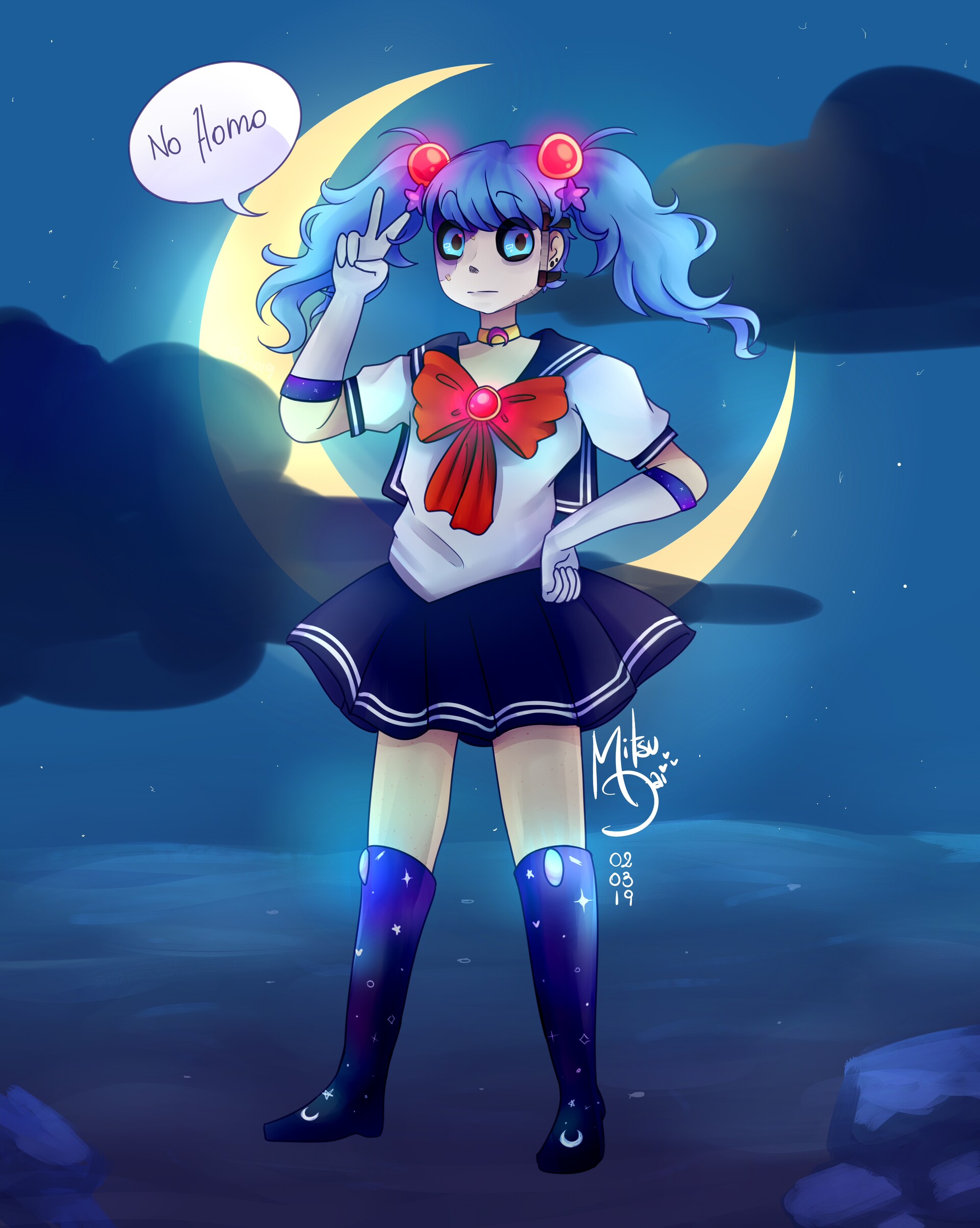ArtStation - Sally Face - Sailor Moon