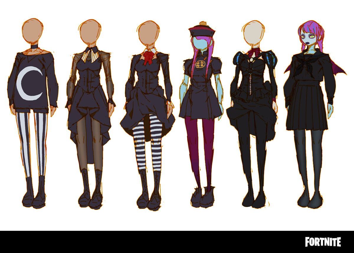 Eliot Min - Fortnite Ouroboros Skins Concept Art