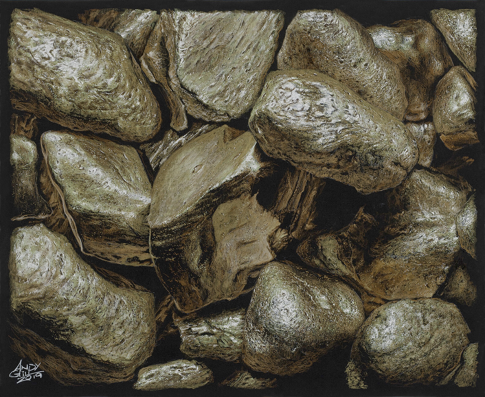 ArtStation - Gold chunks