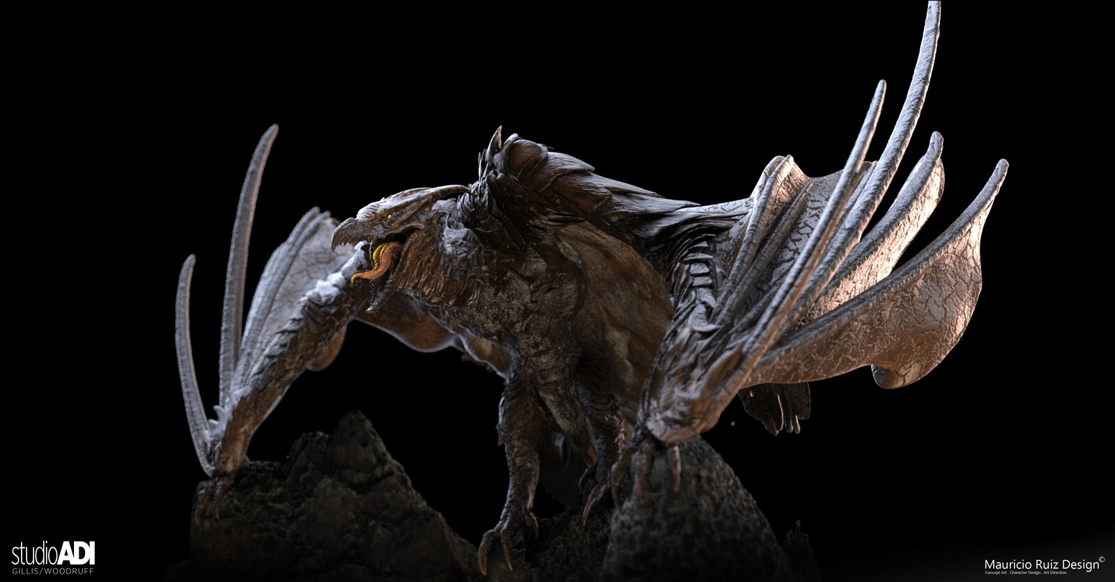 Mauricio Ruiz Design - Godzilla: King of the Monsters - Rodan Pose 02 Model