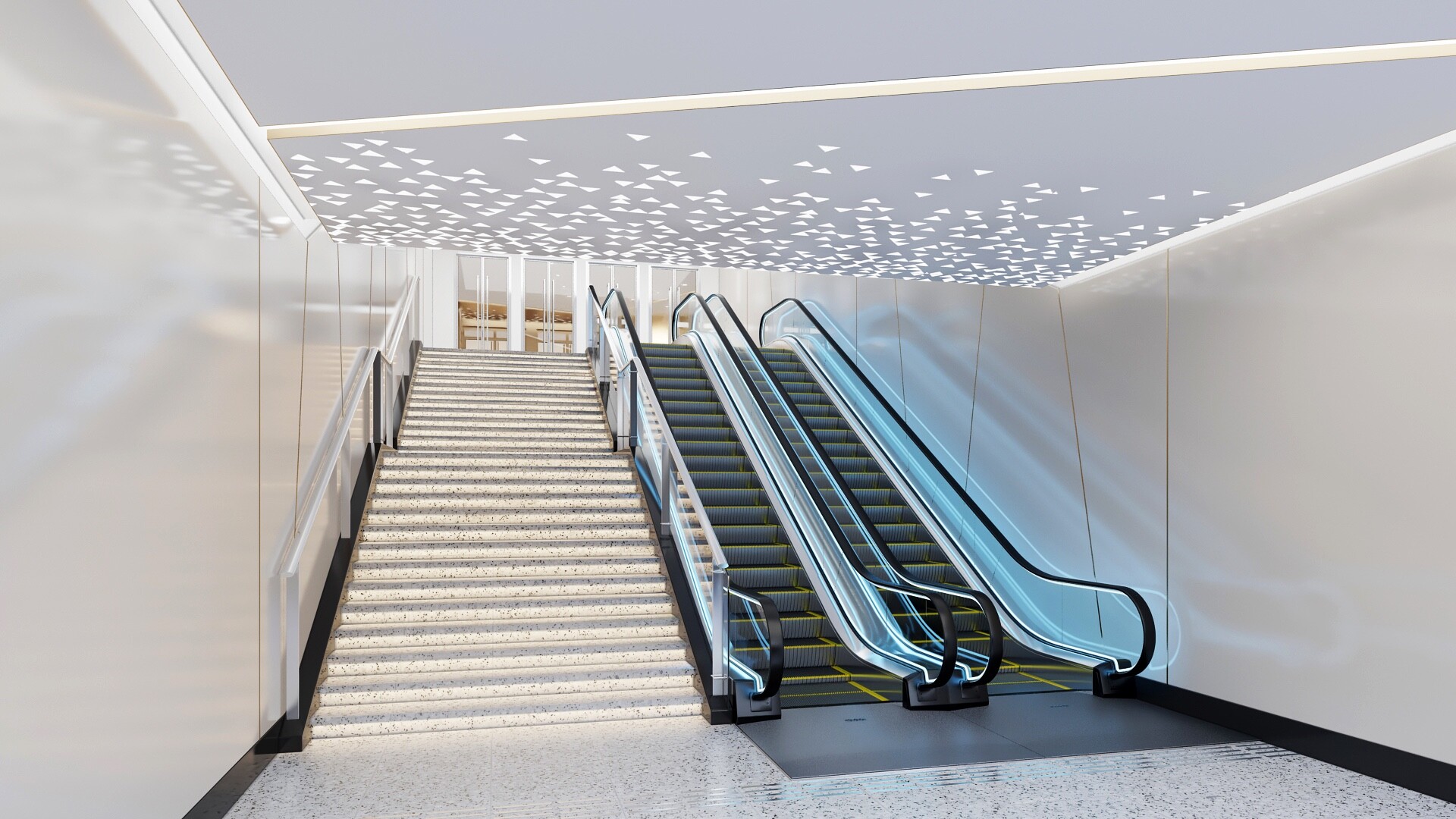 ArtStation - Metro entrance visualization