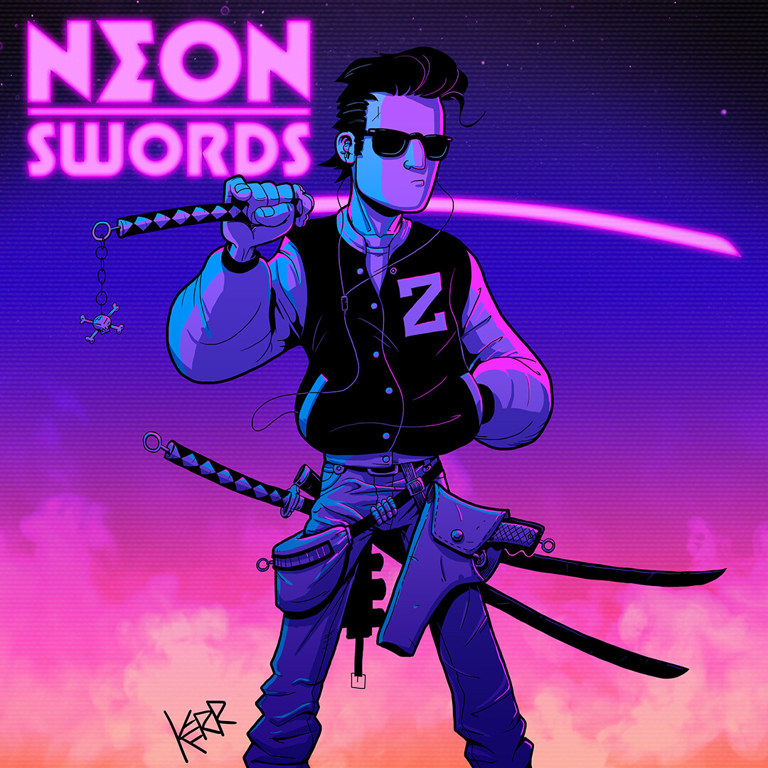 ArtStation - Neon Swords