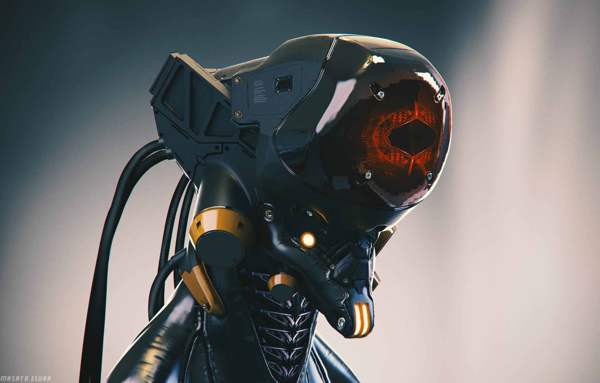 ArtStation - sci-fi head // 01