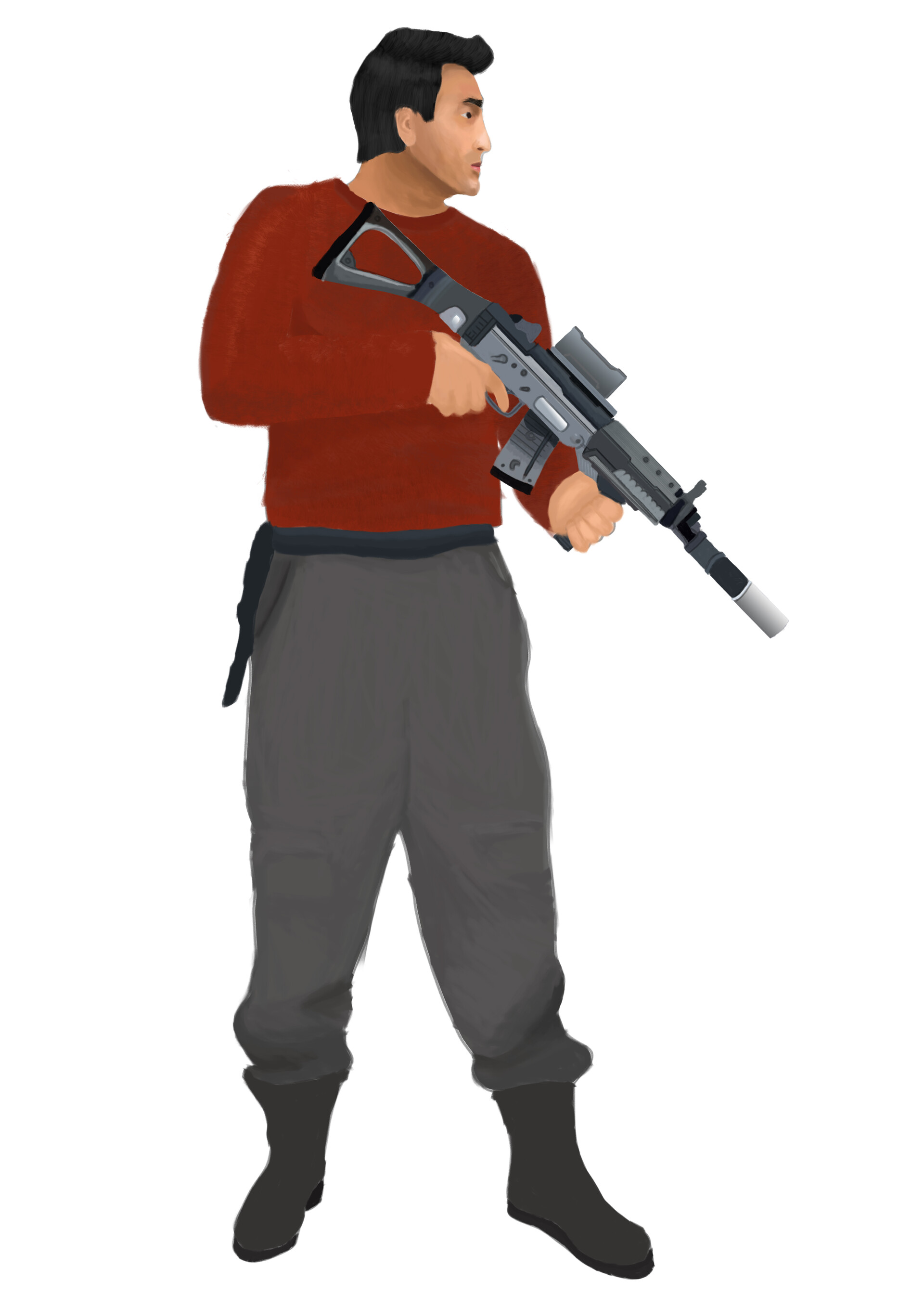 ArtStation - The Protagonist of my Final Major Project in college, Rick ...