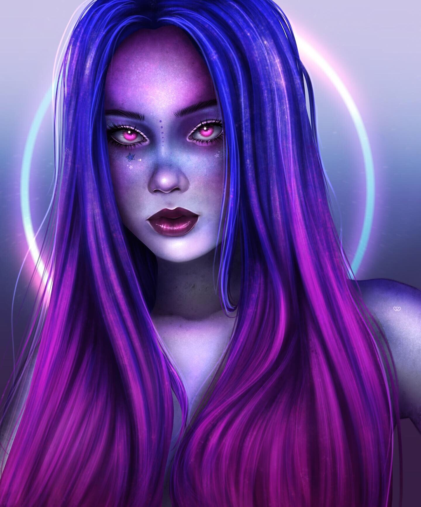 ArtStation - Spooky Galaxy Girl