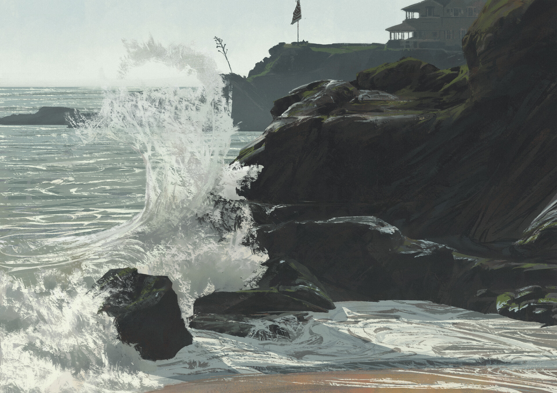ArtStation - Wave study