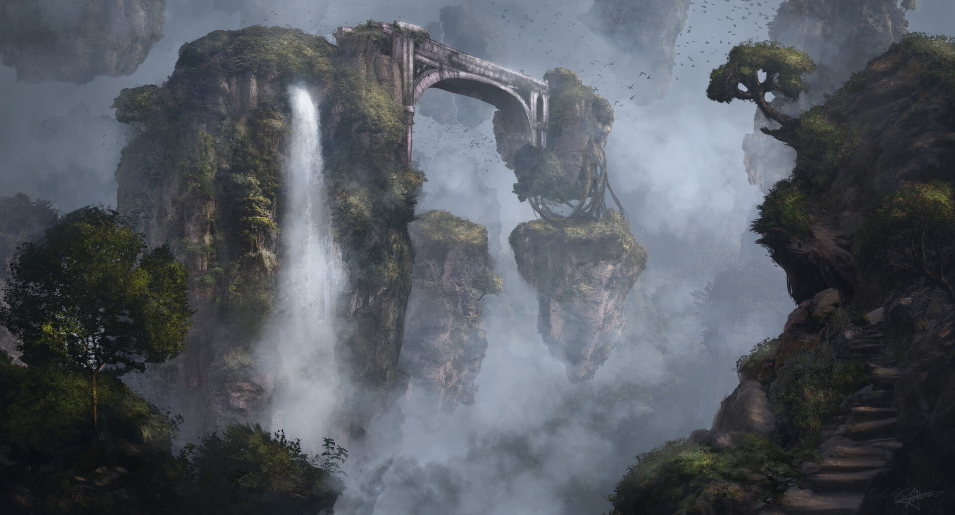ArtStation - Mysterious Bridge