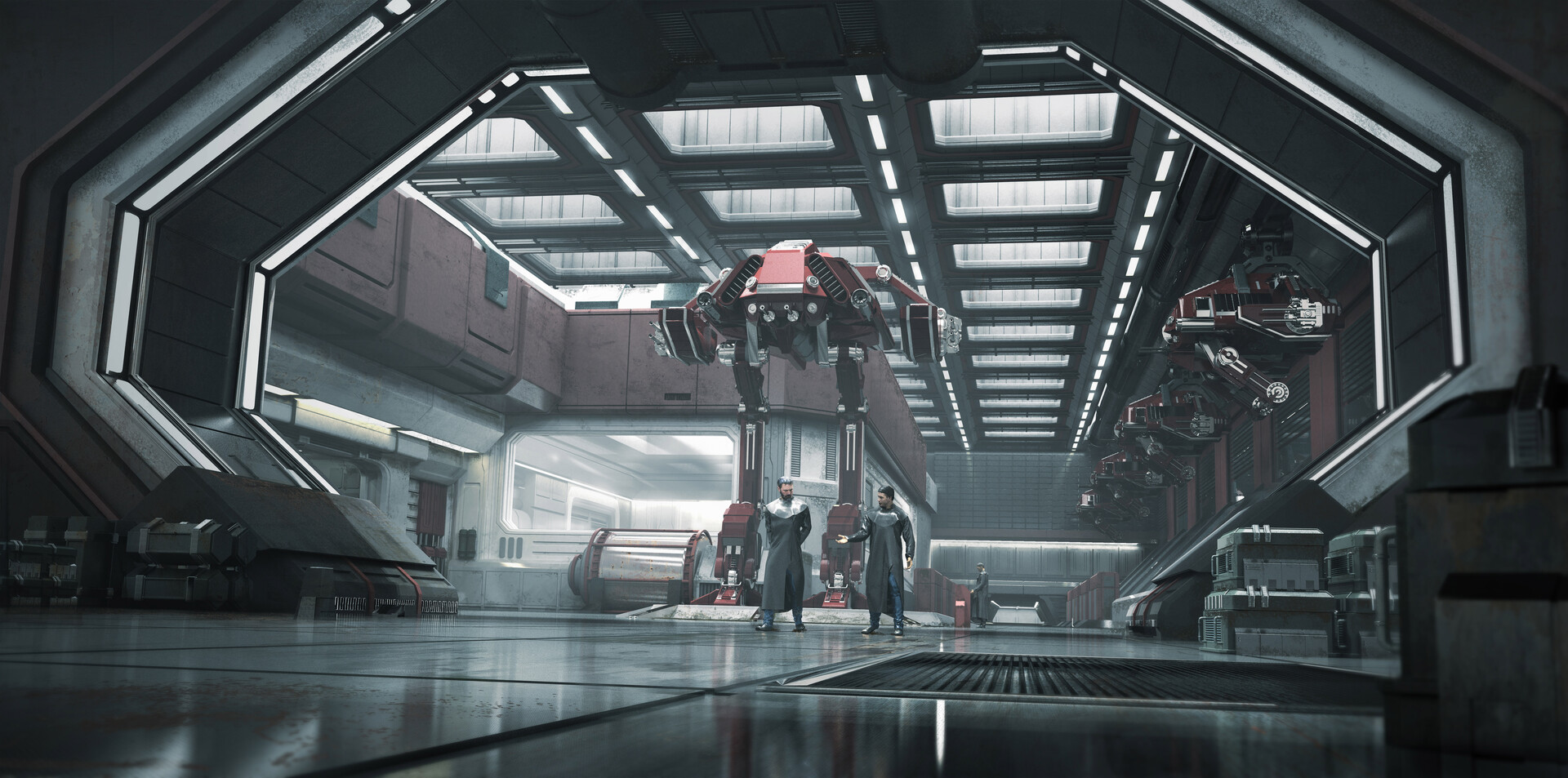 ArtStation - Mech storage room