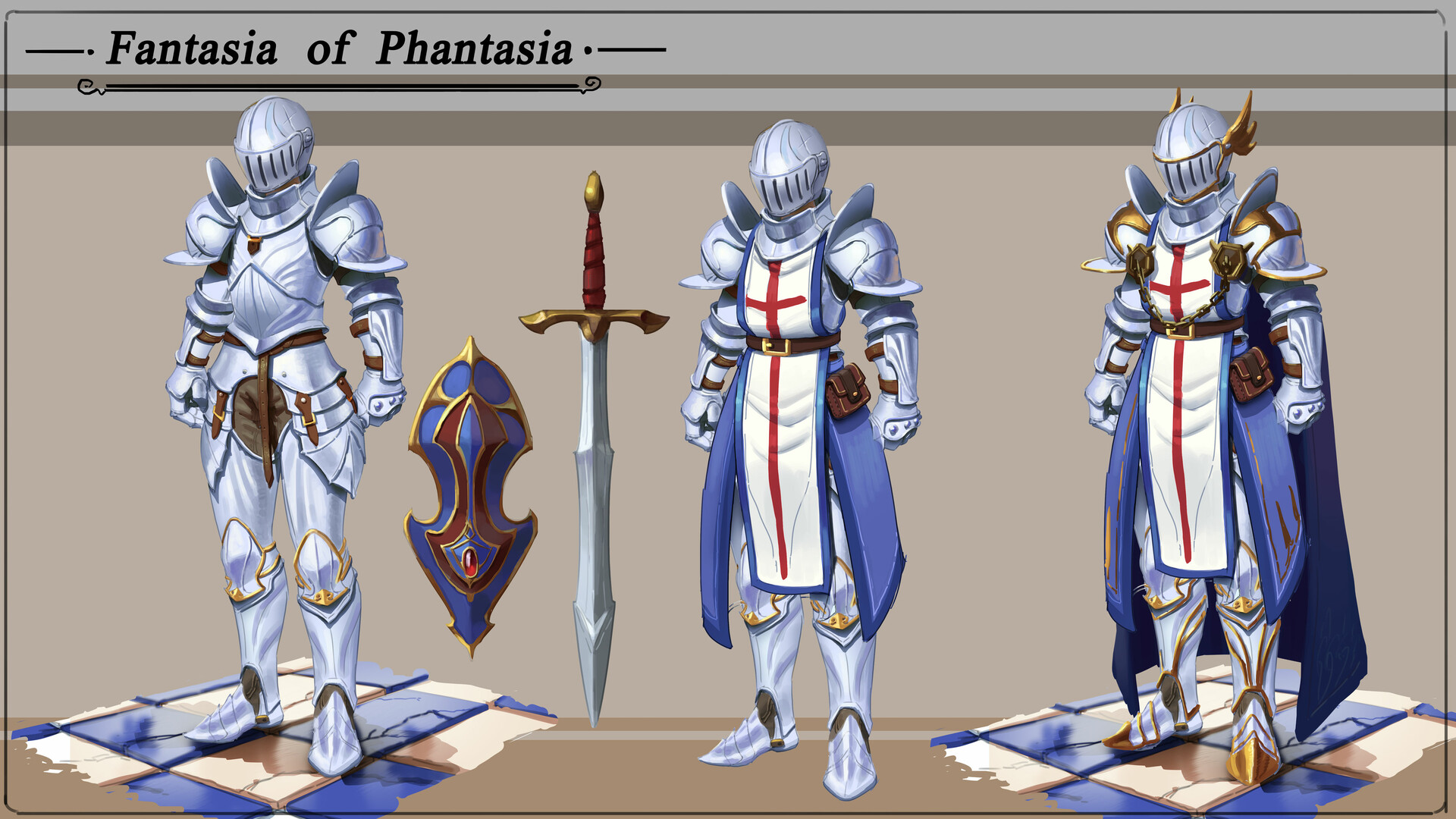 ArtStation - character costume weapon concept 练习