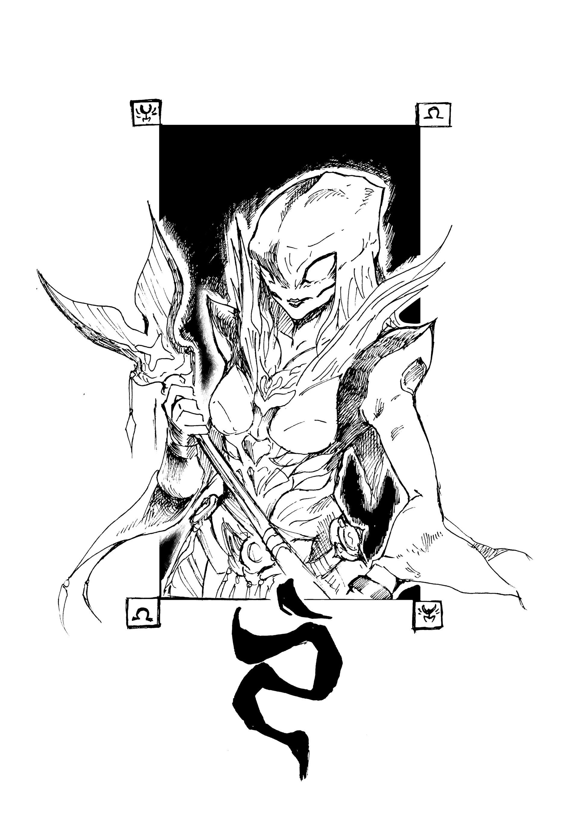 Sukma Agustriyana - Inktober 2015 [RIDER Monster Series Part 1]