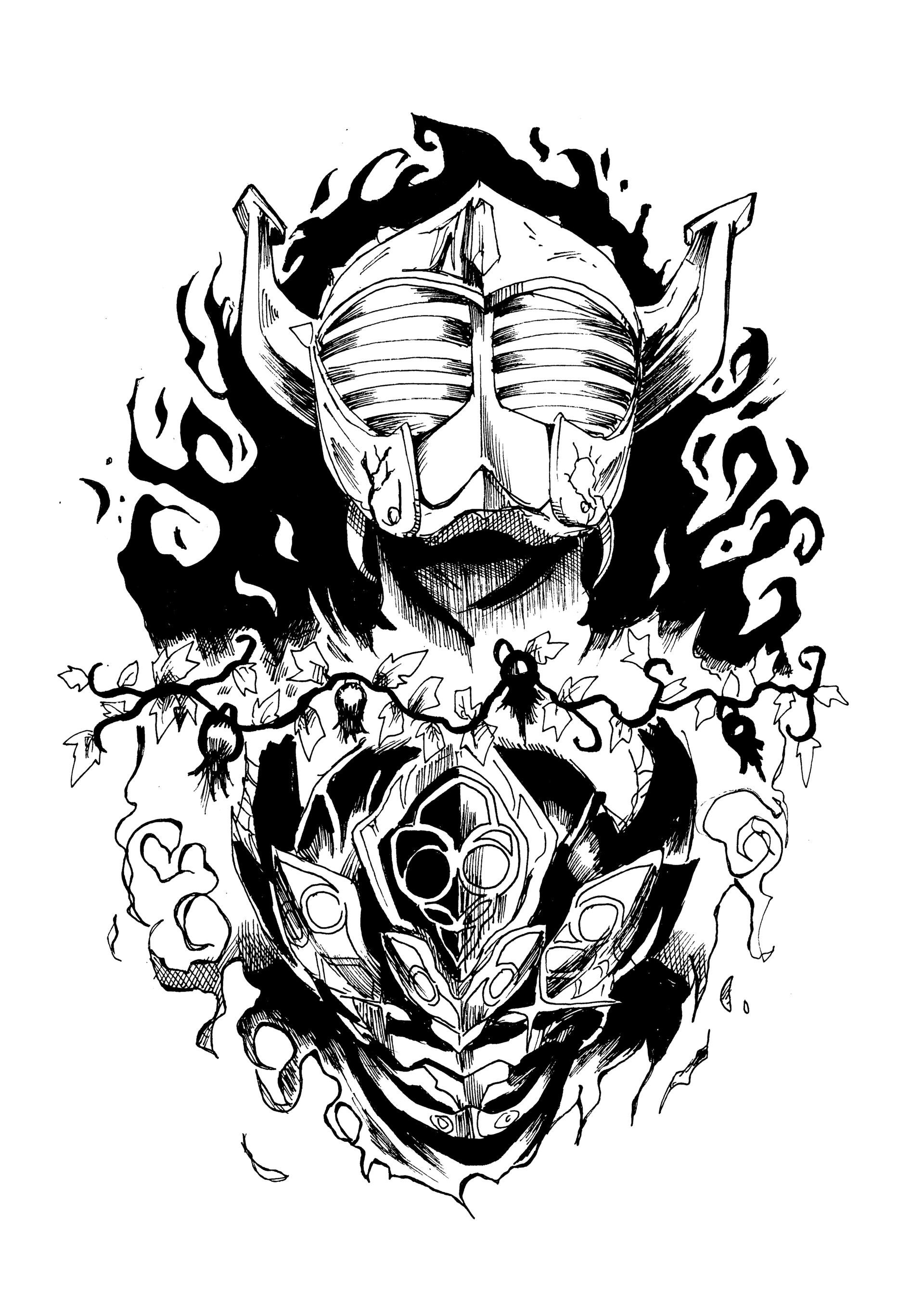 Sukma Agustriyana - Inktober 2015 [RIDER Monster Series Part 2]