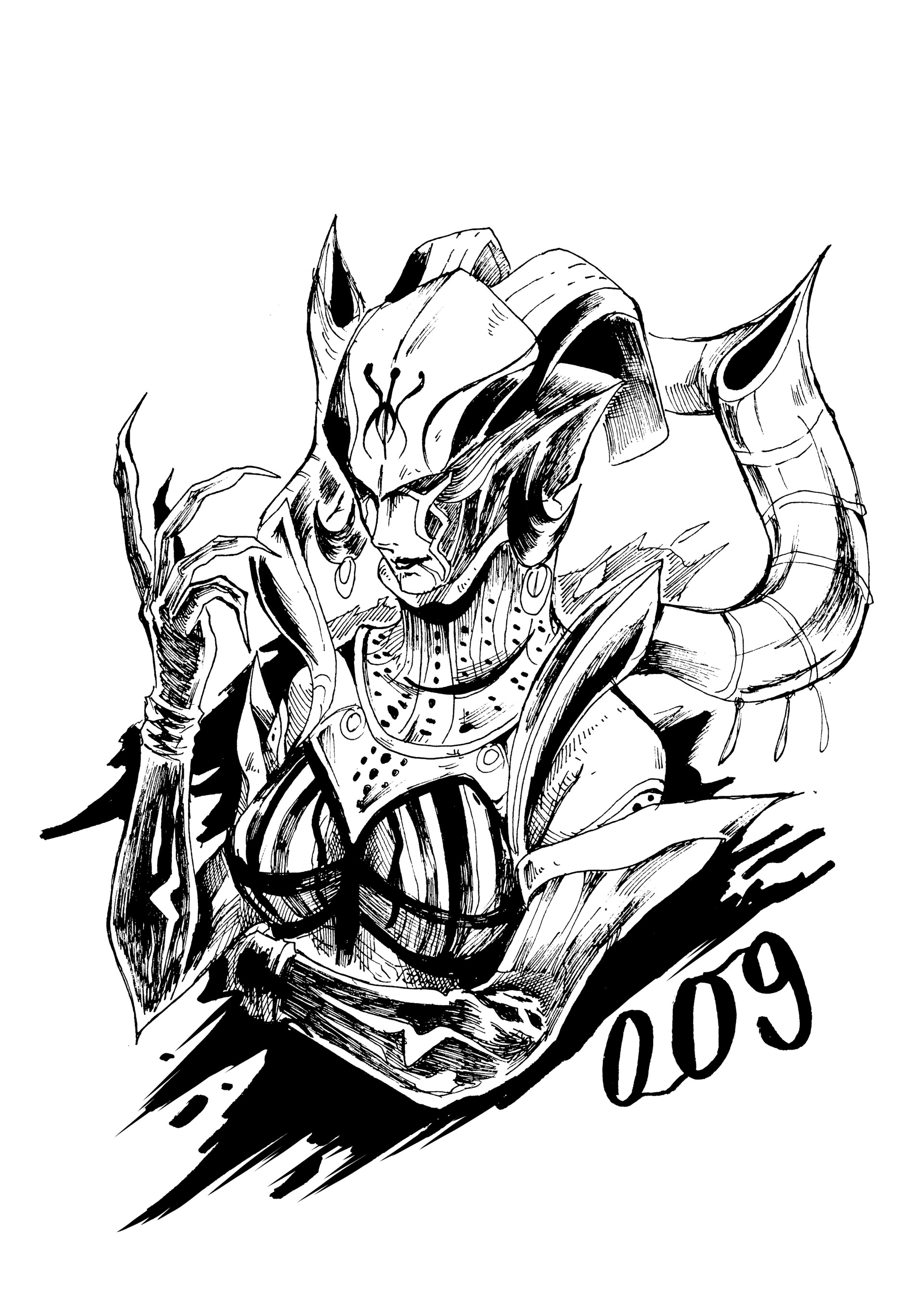 Sukma Agustriyana - Inktober 2015 [RIDER Monster Series Part 2]