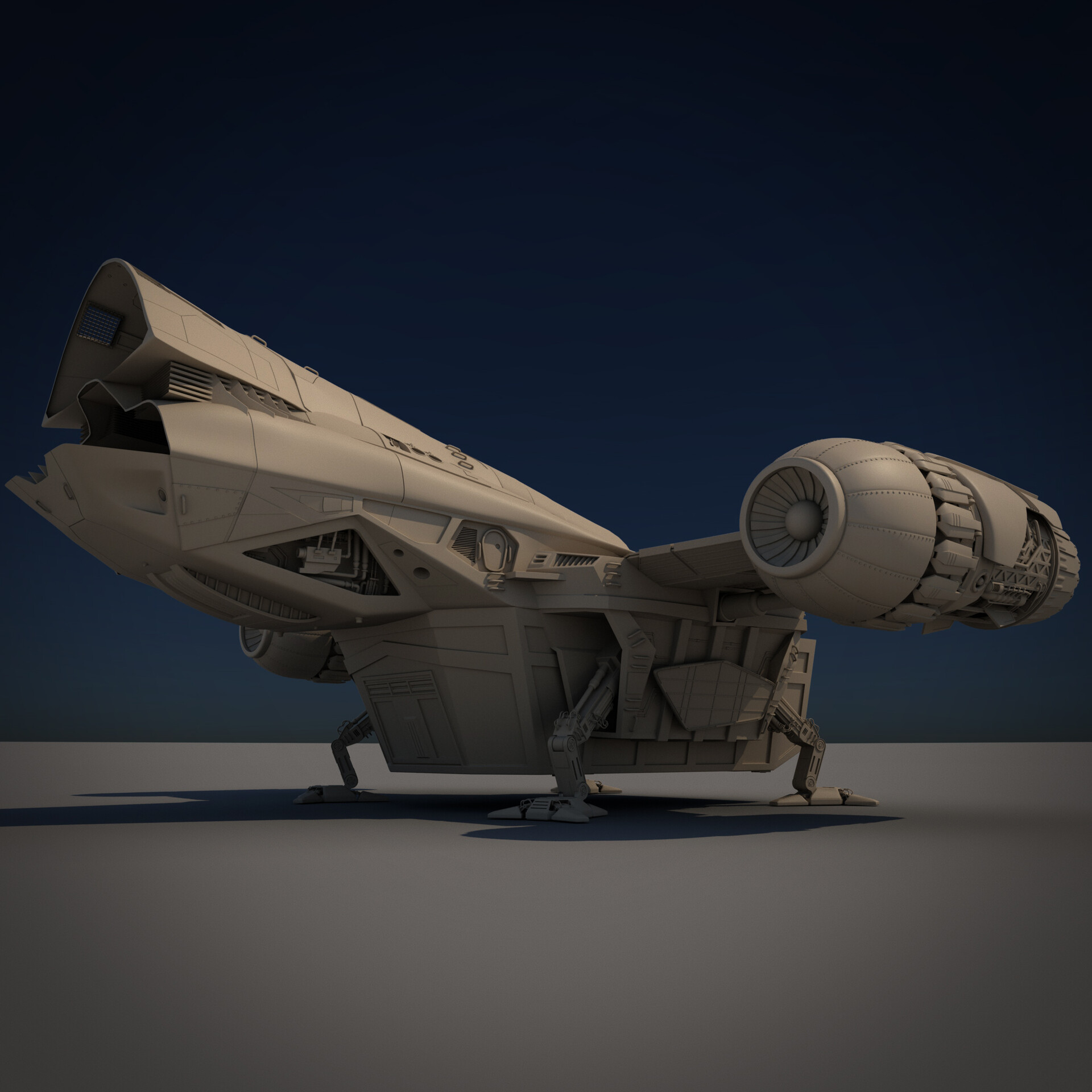 ArtStation - WIP of Firefly Class Transport
