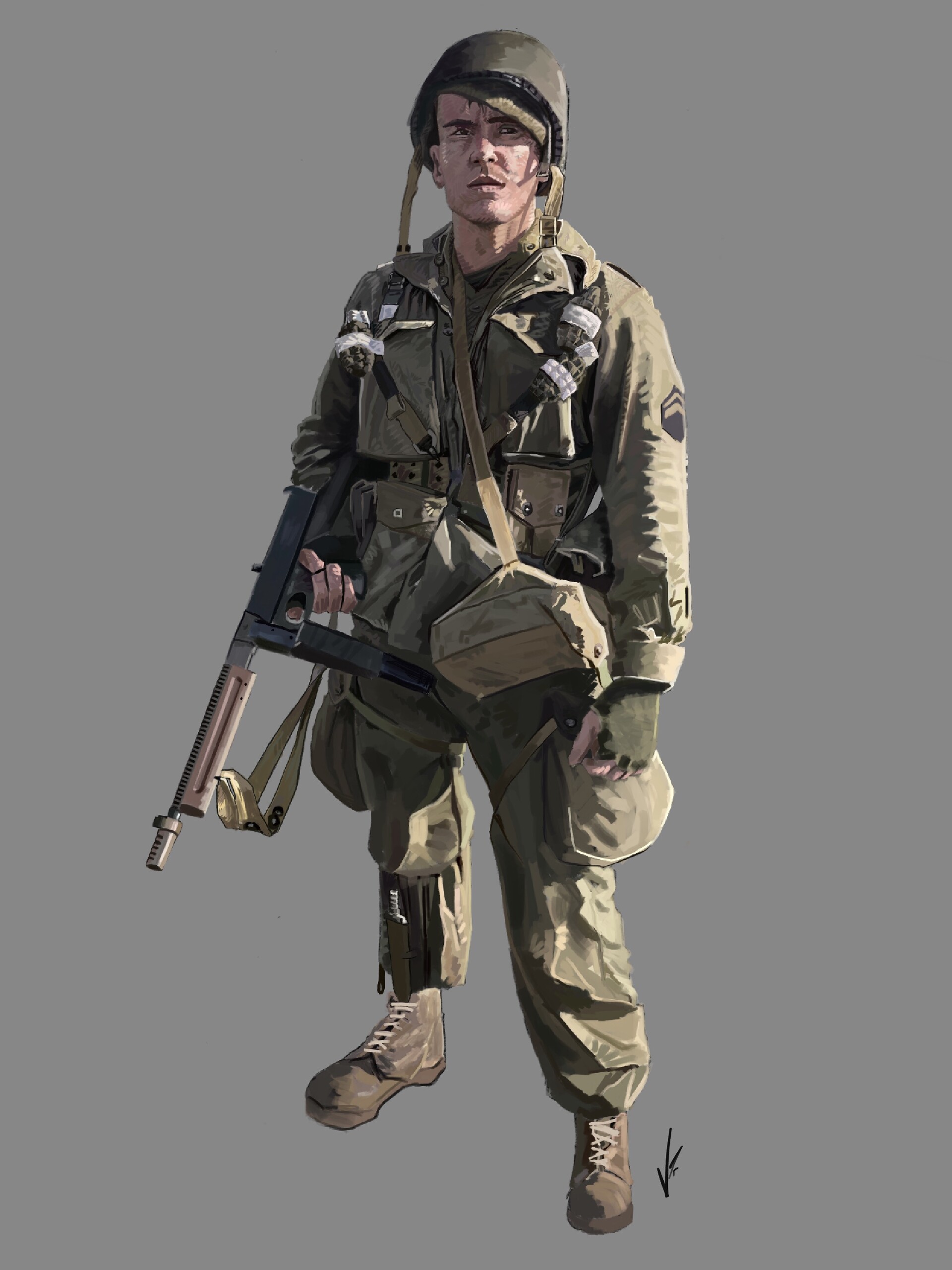 ArtStation - WW2 soldier