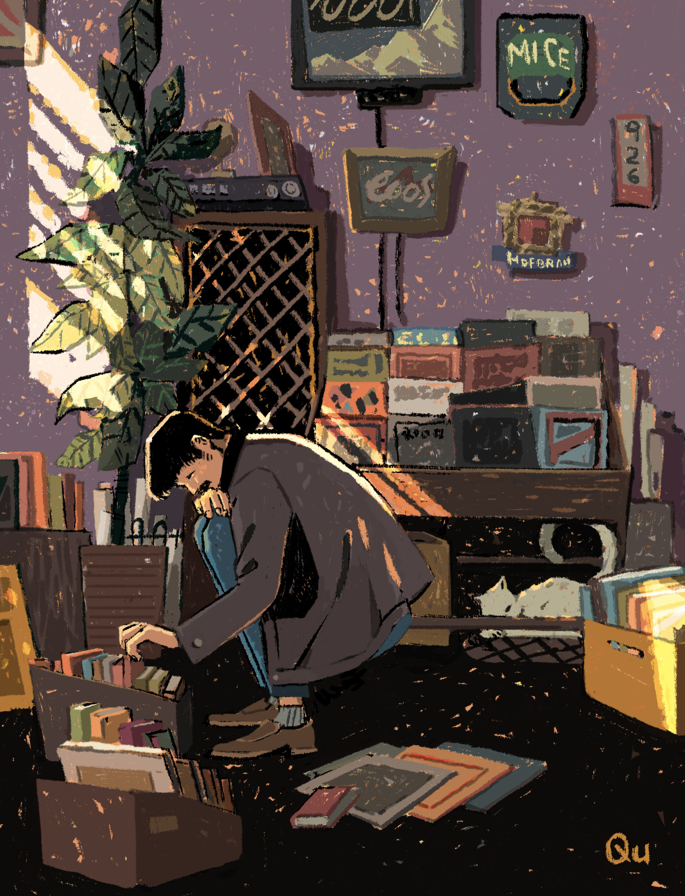 A Vintage Store by Tianran Qu : r/ImaginarySliceOfLife