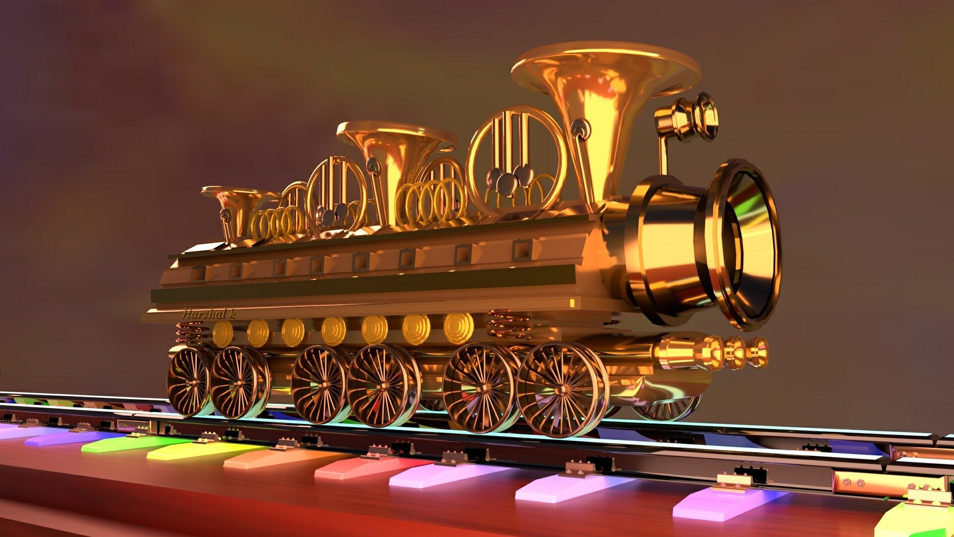 ArtStation - Steam punk train.
