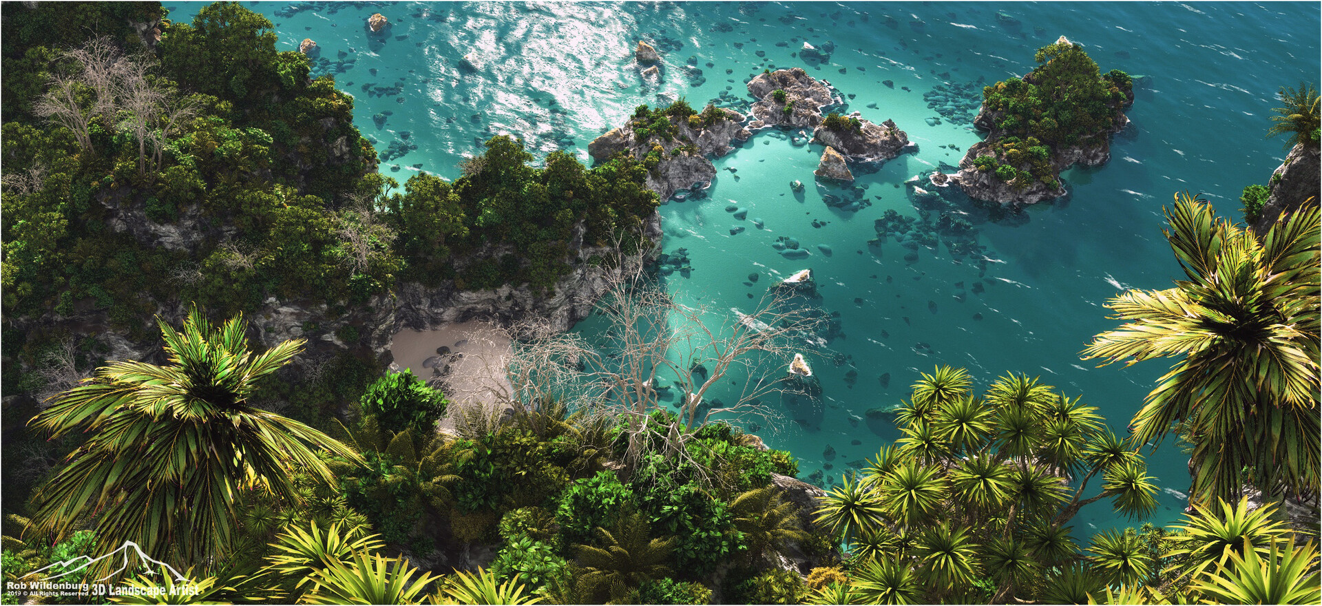 ArtStation - Tropical Scenery prt. 7 - Idyllic Hideaway