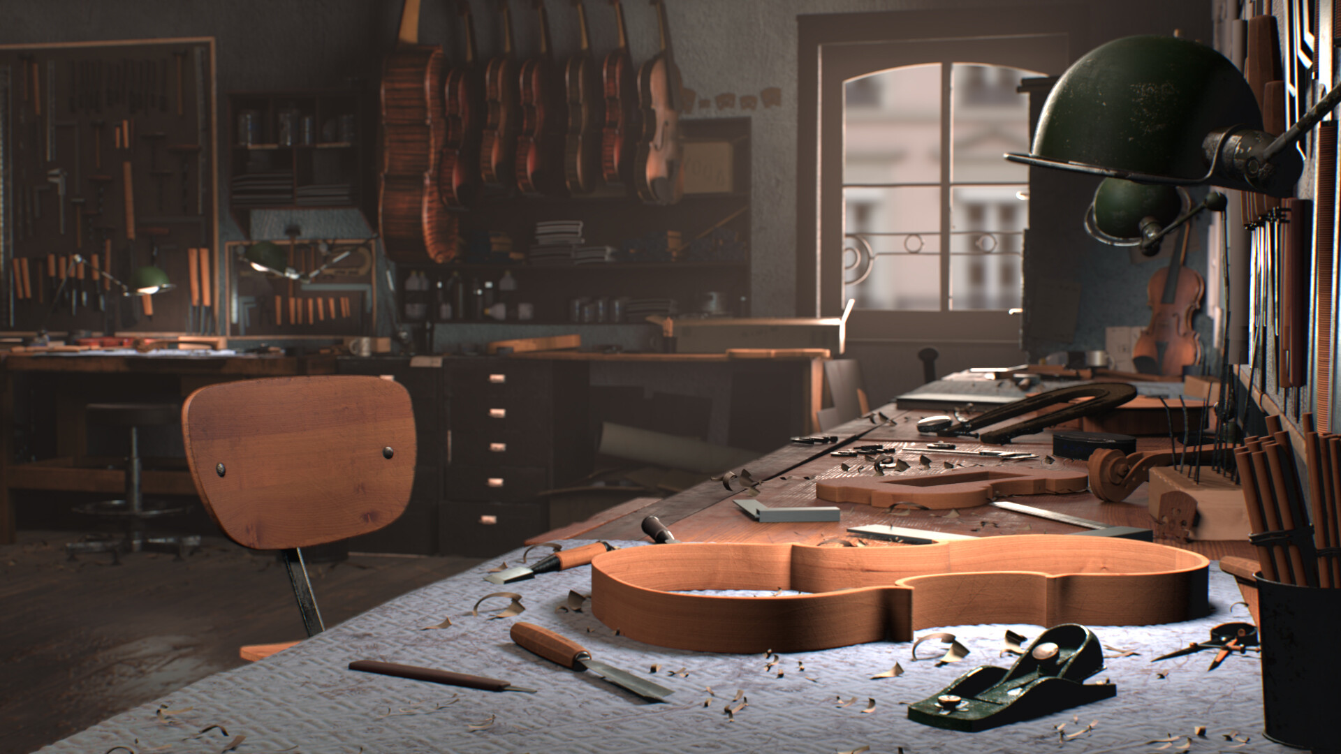 Séverin Valran - the violinmaker's workshop