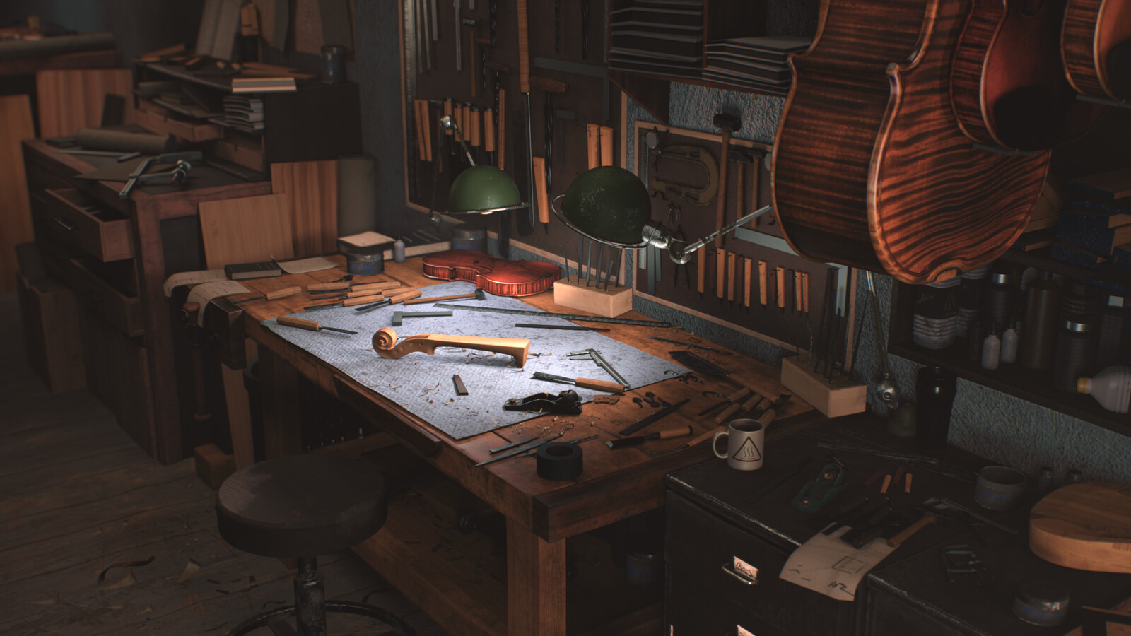 Séverin Valran - the violinmaker's workshop