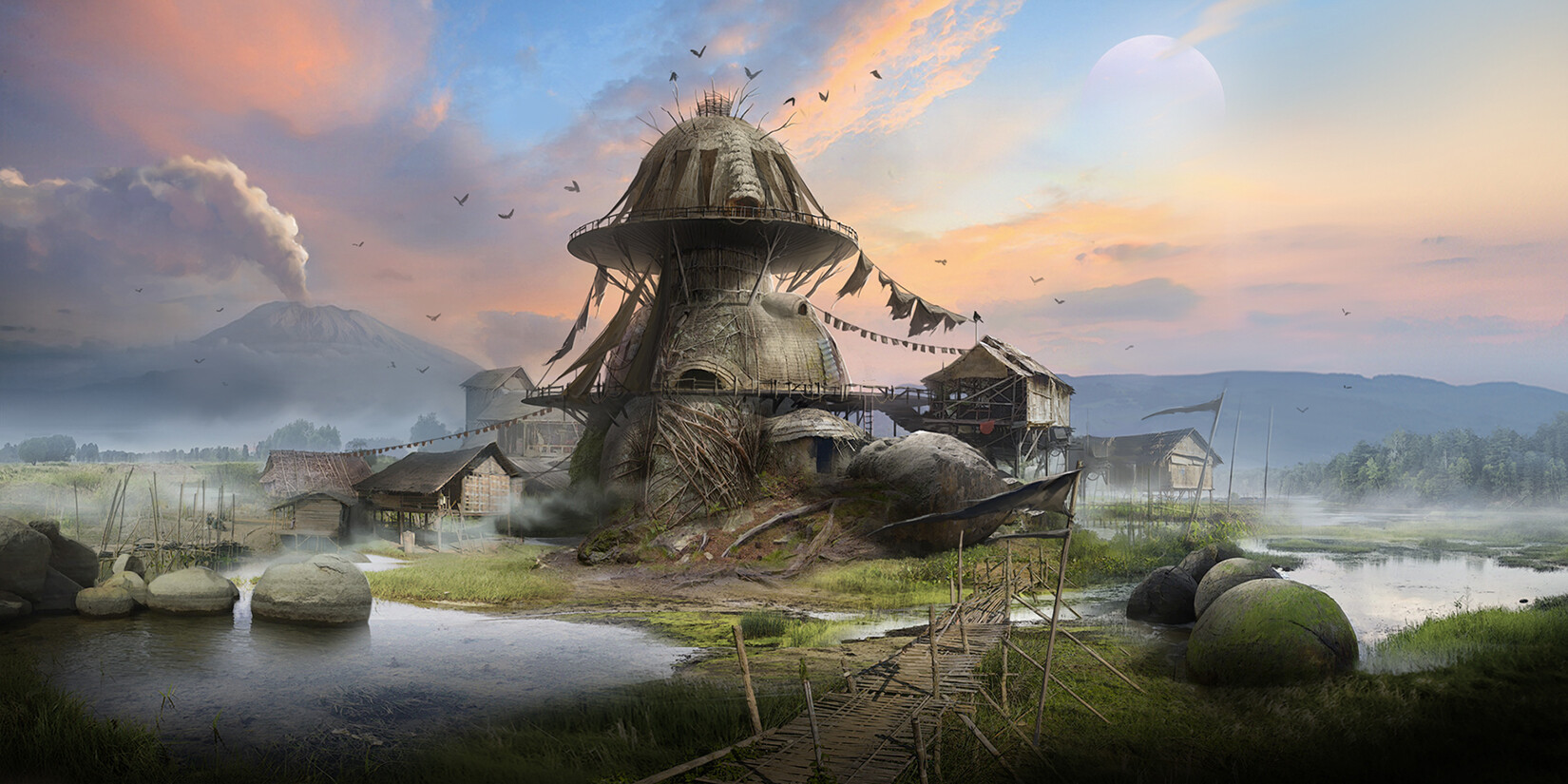 ArtStation - Wetlands Village