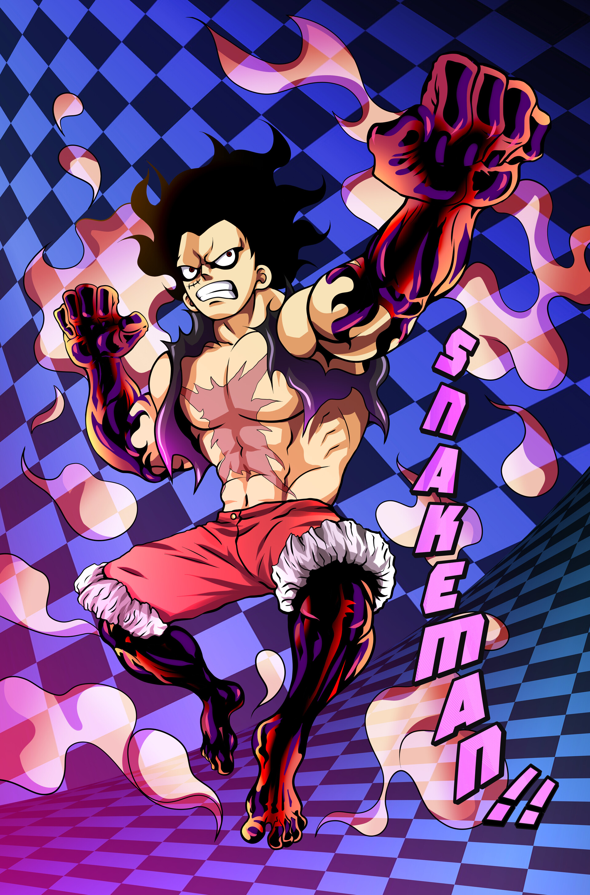 ArtStation - Luffy - Snakeman!